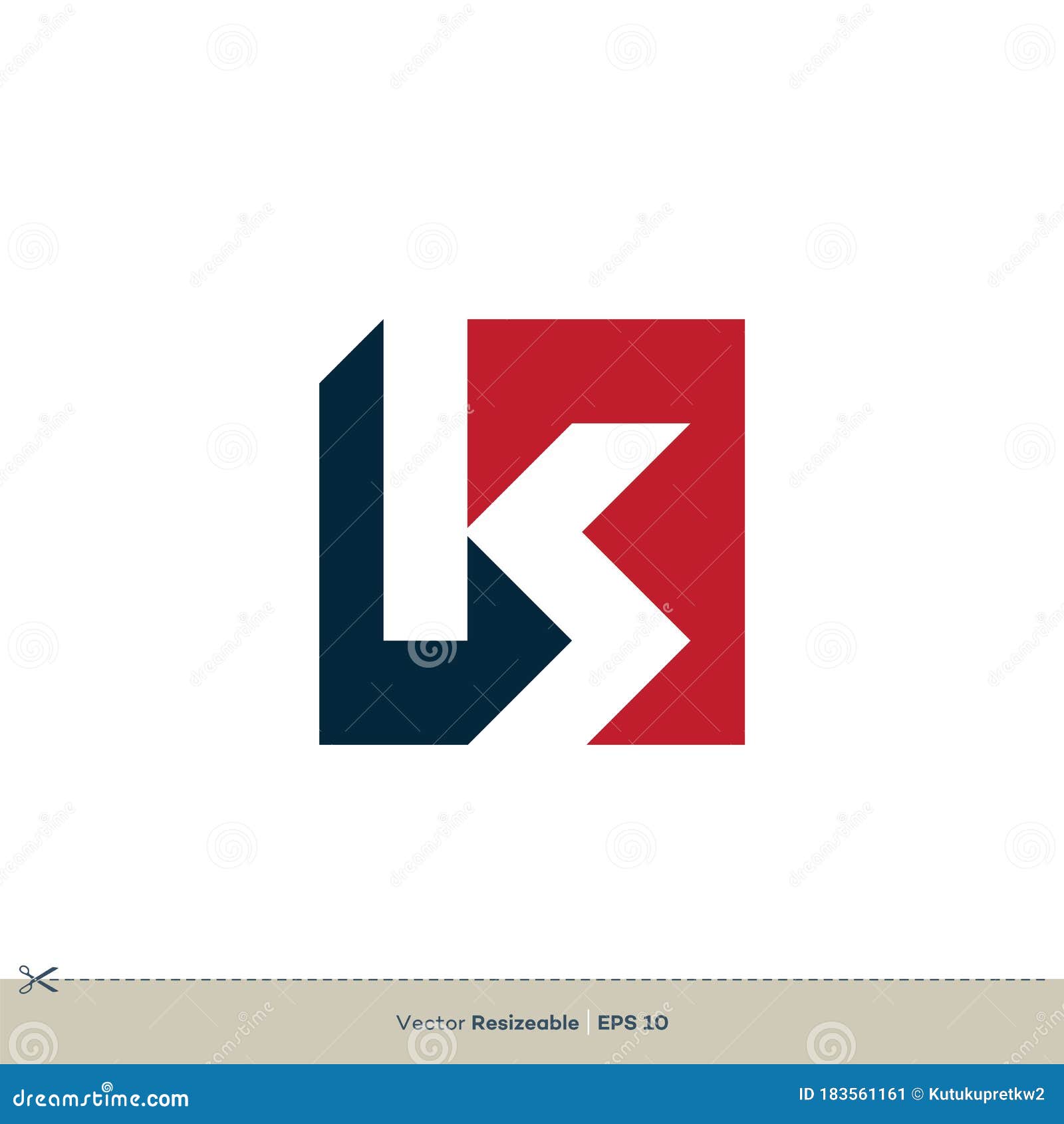 K S Letter Logo Template Illustration Design Stock Vector ...