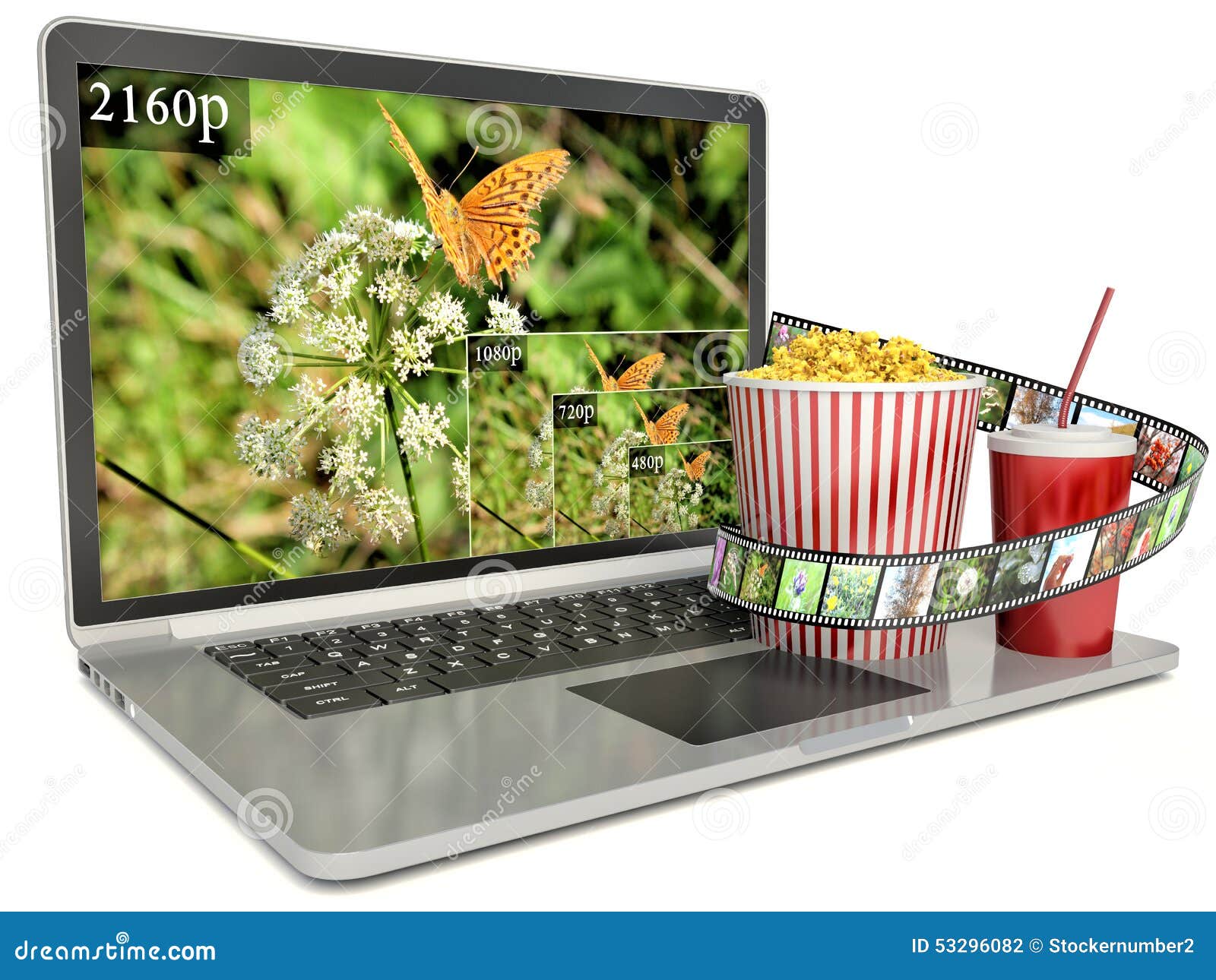 4k Screen Laptop Computer with Modern Ultra Hd Resolution Stock ...