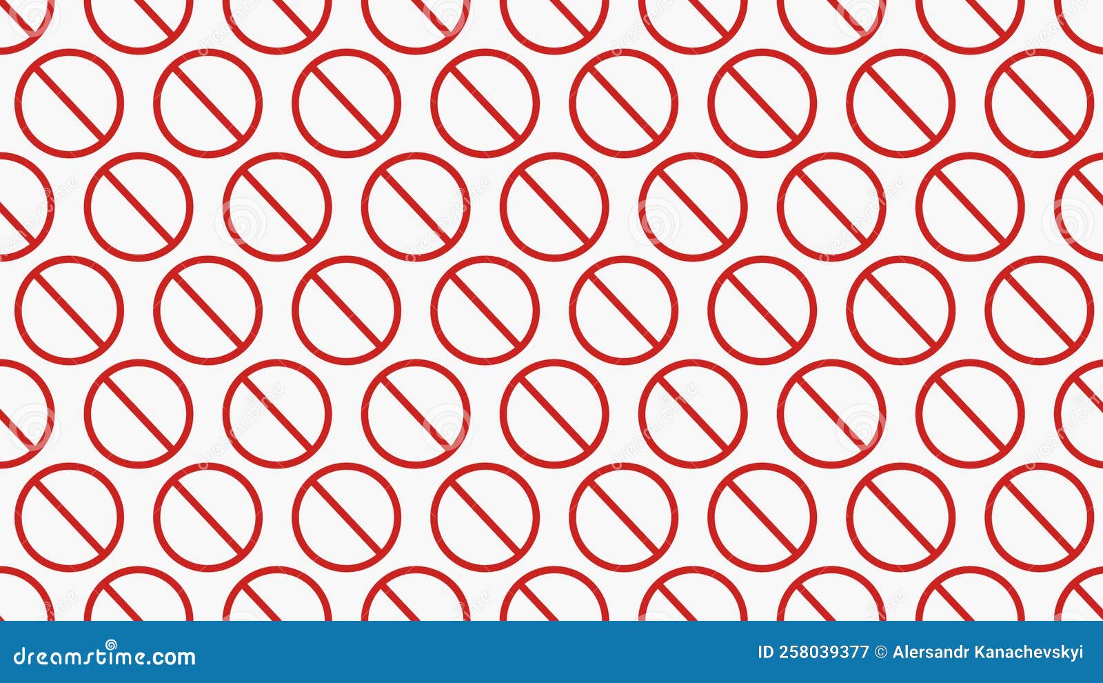 4K Seamless Pattern Prohibition Sign Texture. Vector Eps10 Stock Vector ...