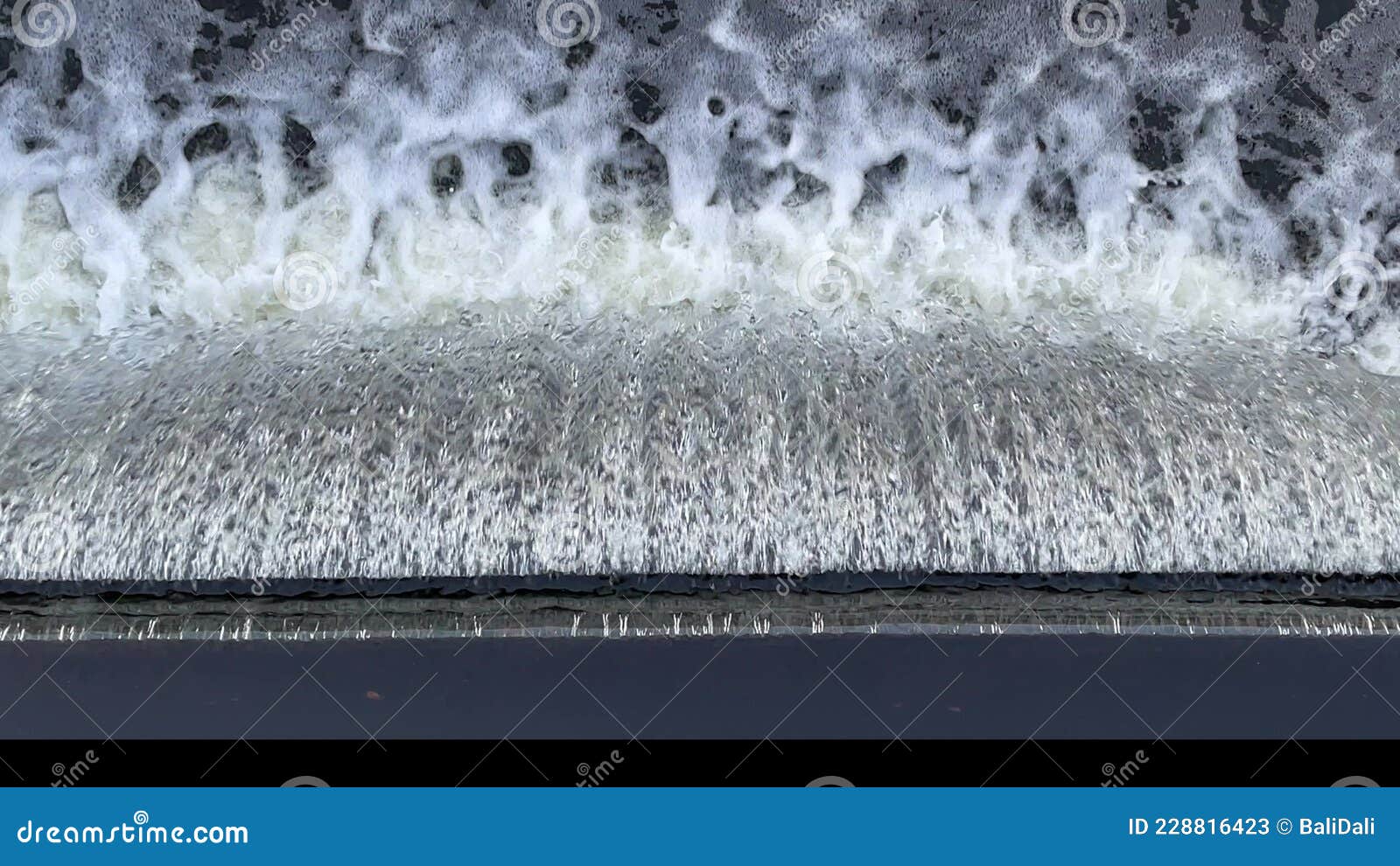 4k Small Waterfall, Top View. Gateway with Falling Water. Stock Video ...