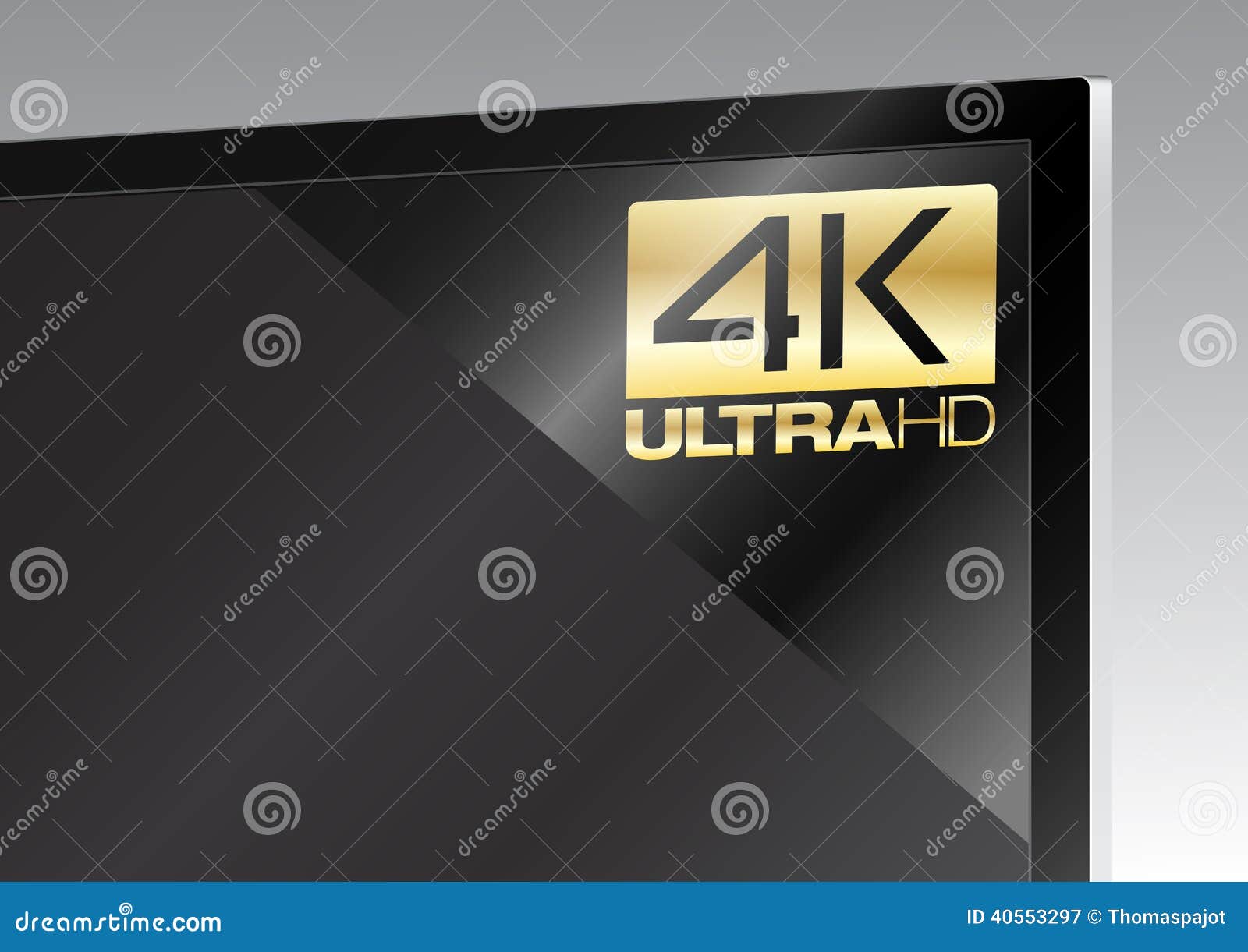 4K And Ultra HD Logos With HDR Mention Stock Illustration ...