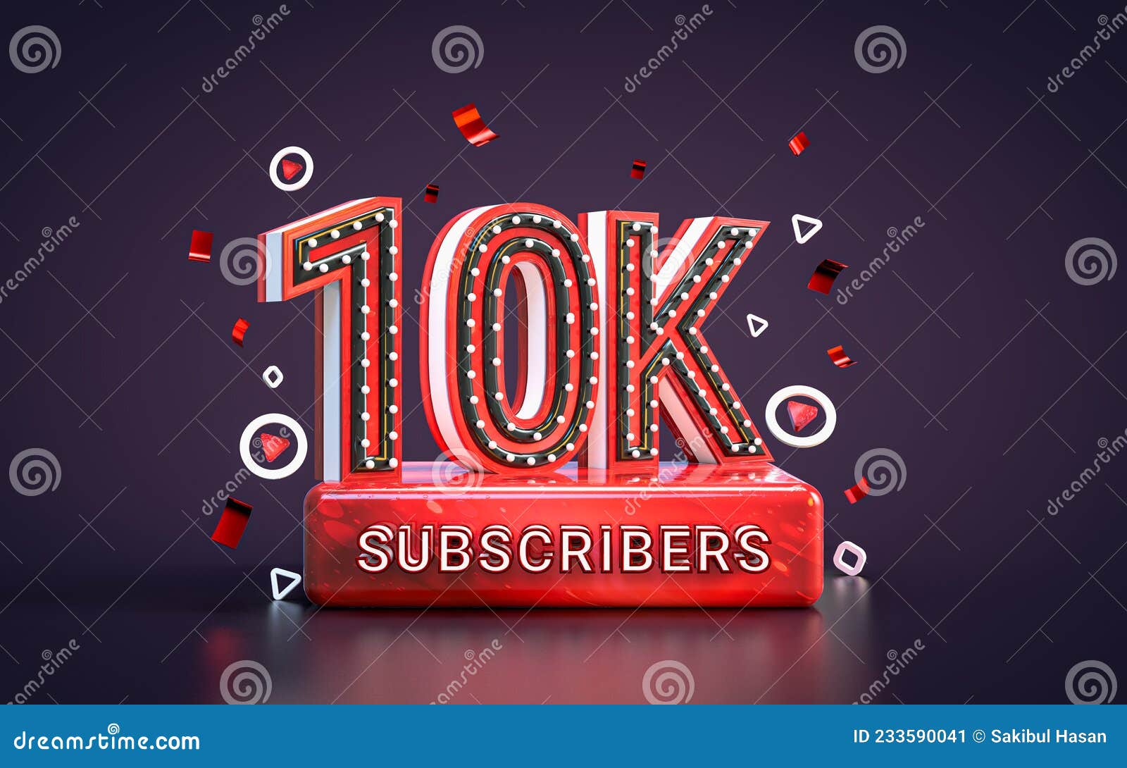100 Followers Celebration Vector Banner With Text On Azure Background