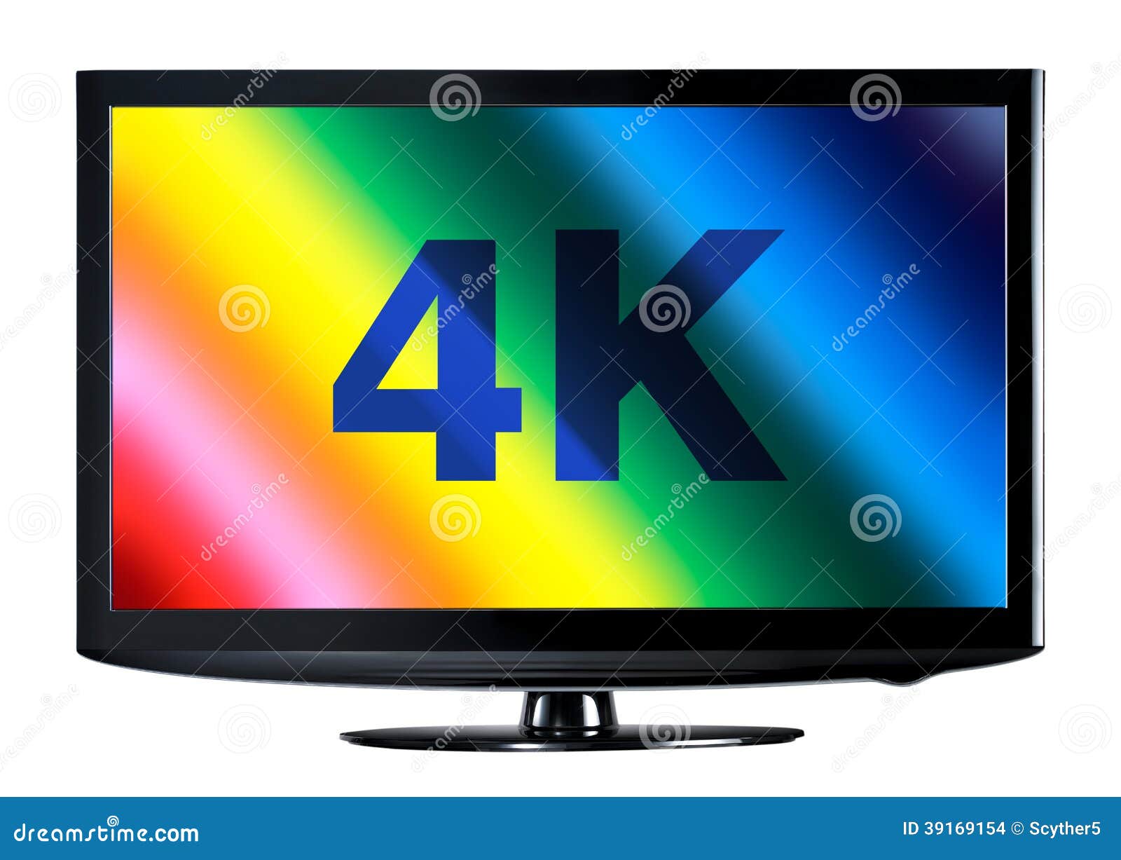 4K television display stock photo. Image of digital, isolated - 39169154