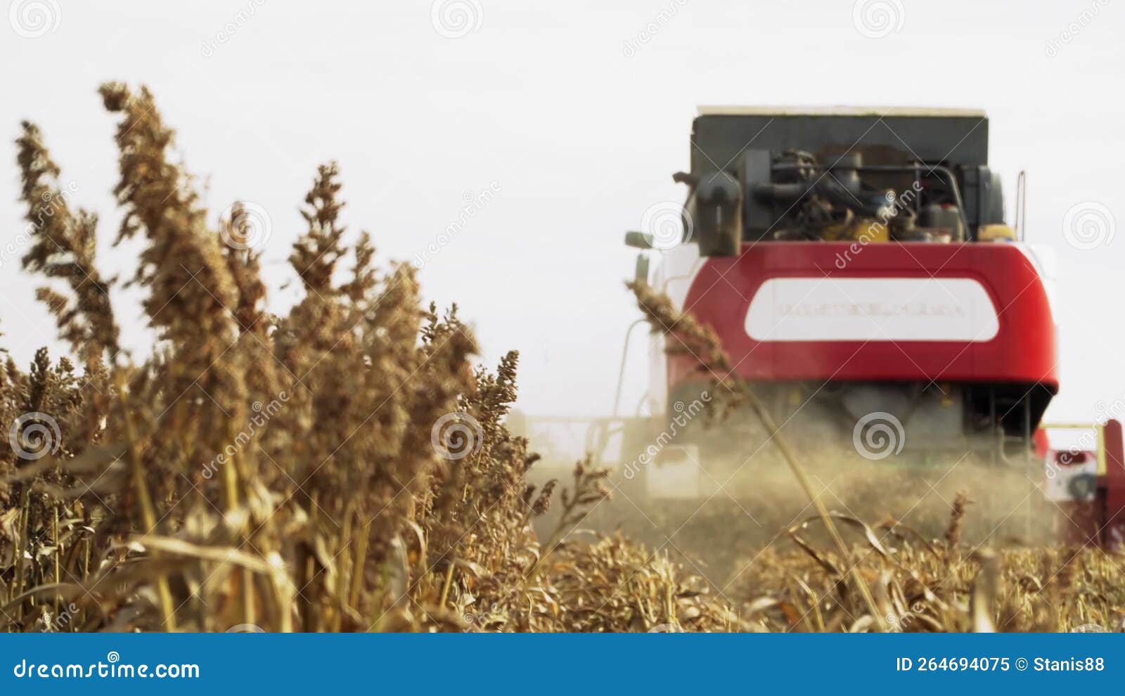 4K. Tractor with a Sowing Complex Works in the Field Stock Video ...