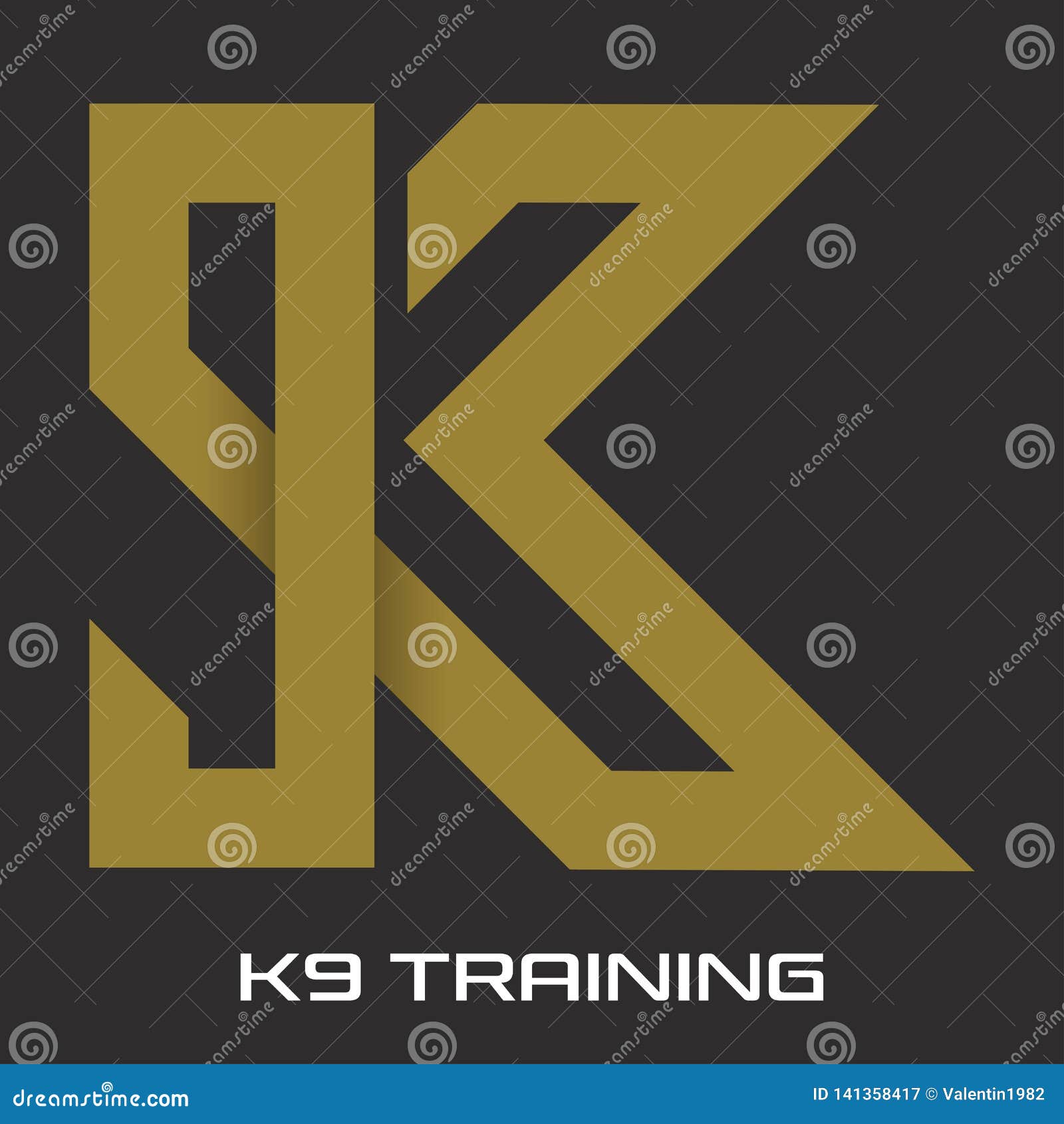 K9 Training Logo. Vector Illustration. Stock Vector - Illustration of ...