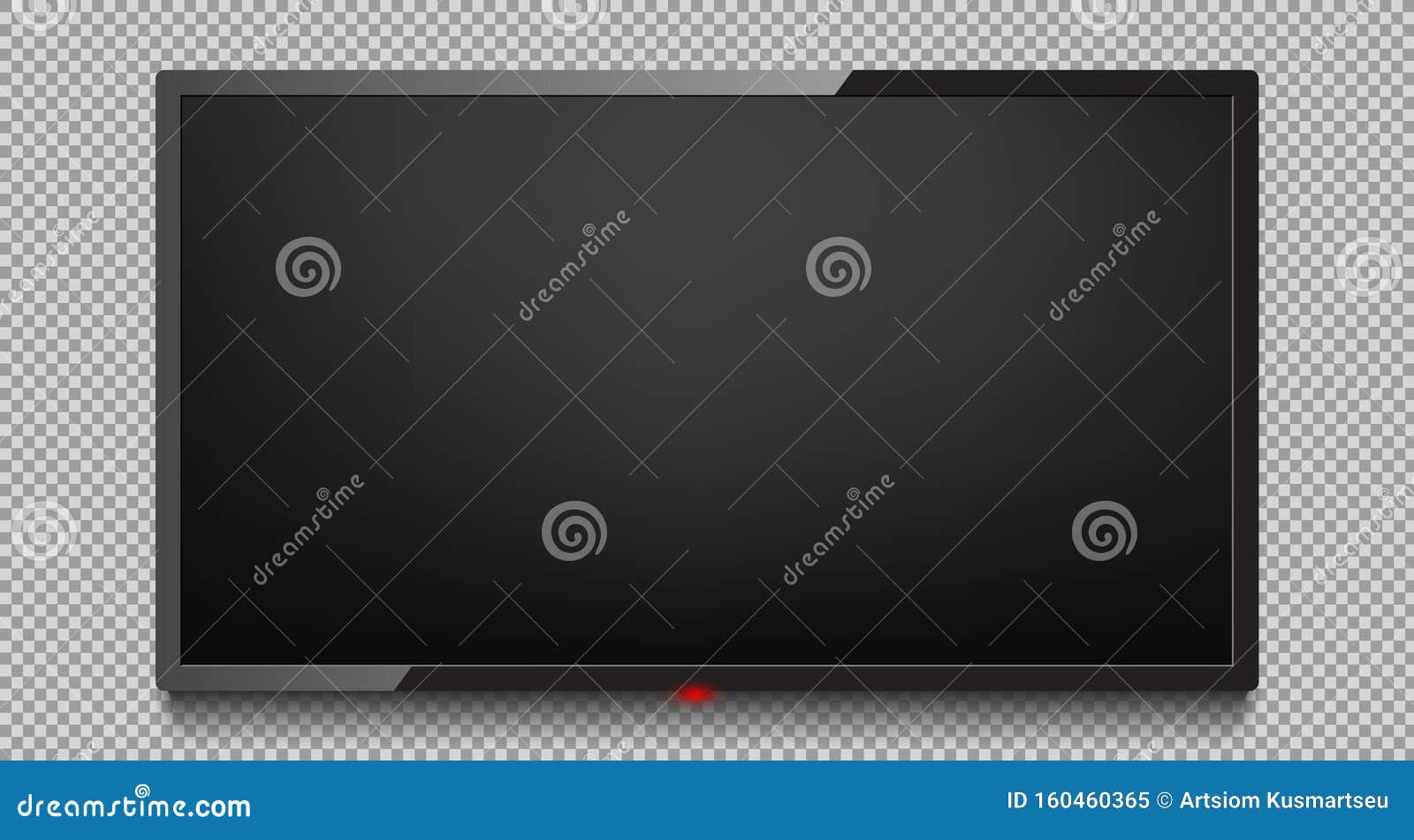 LCD or LED tv screen stock vector. Illustration of digital - 160460365