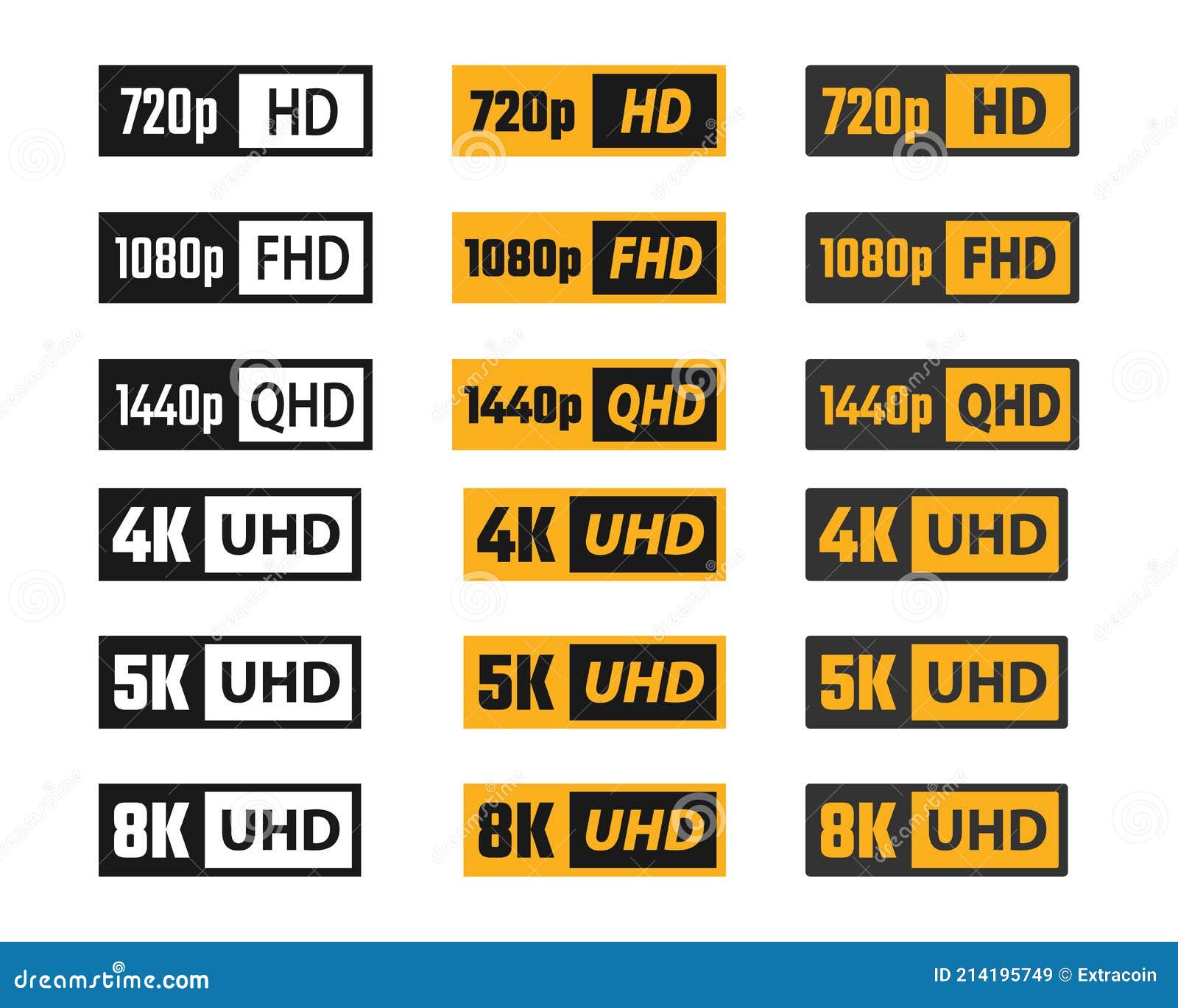 Screen Resolution Icons. Video Quality Symbol. HD, Full HD, 2K, 4K, 8K ... Screen Resolution Icons. Video Quality Symbol. HD, Full HD, 2K, 4K, 8K ...
