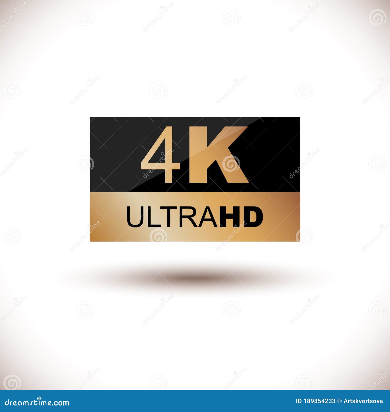 4K Ultra HD Resolution Icon for Web and Mobile. 4K Ultra HD Symbol ...