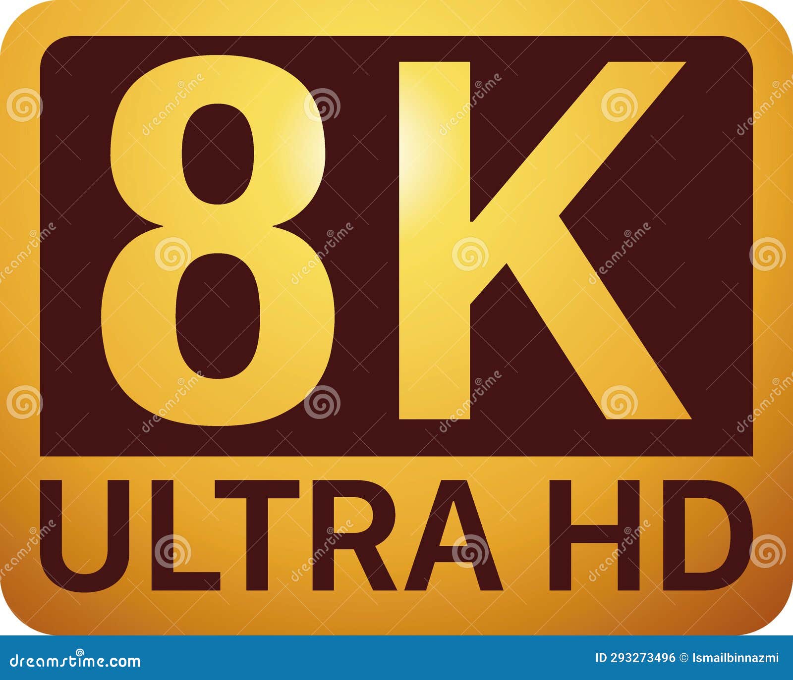 (8K ULTRA HD Sign on White Background [Converted].eps Stock Vector ...