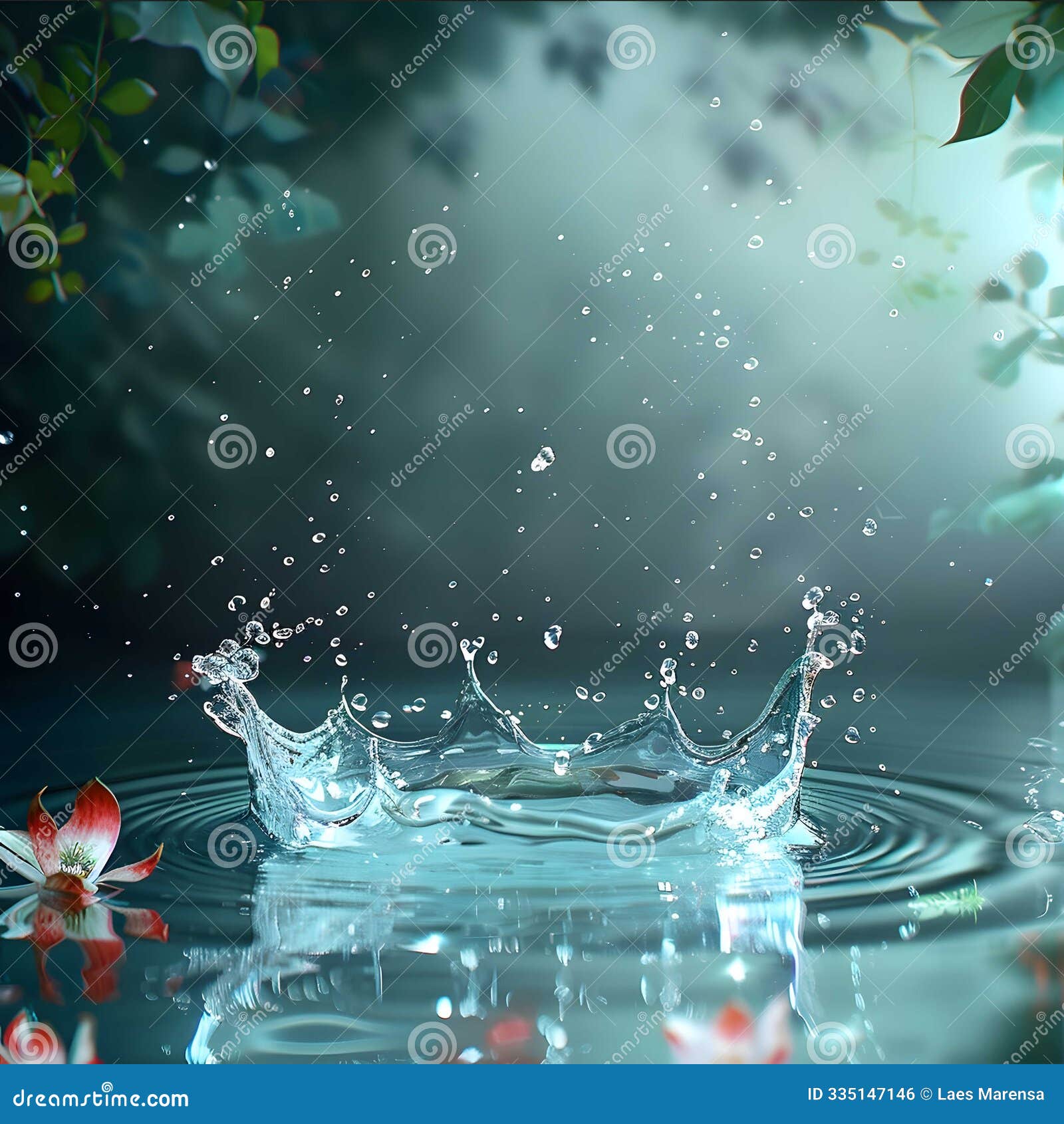4k Ultra HD Splash Water Around The Perimeter Royalty-Free Stock Image ...