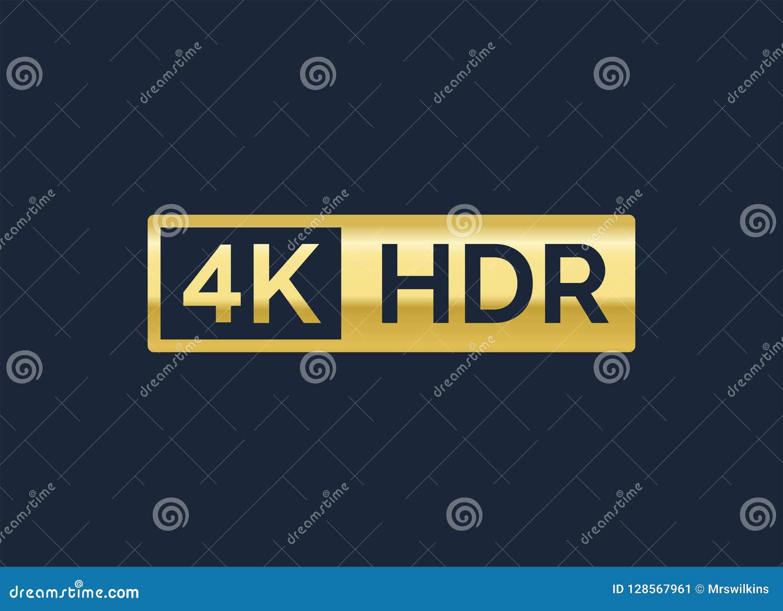 4K Ultra HD Vector Gold Sign Stock Vector - Illustration of design ...