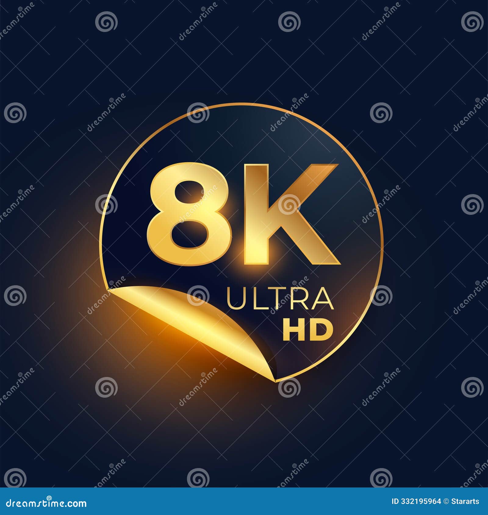 Ultra HD 4K Sticker Set Vector Illustration | CartoonDealer.com #118976030