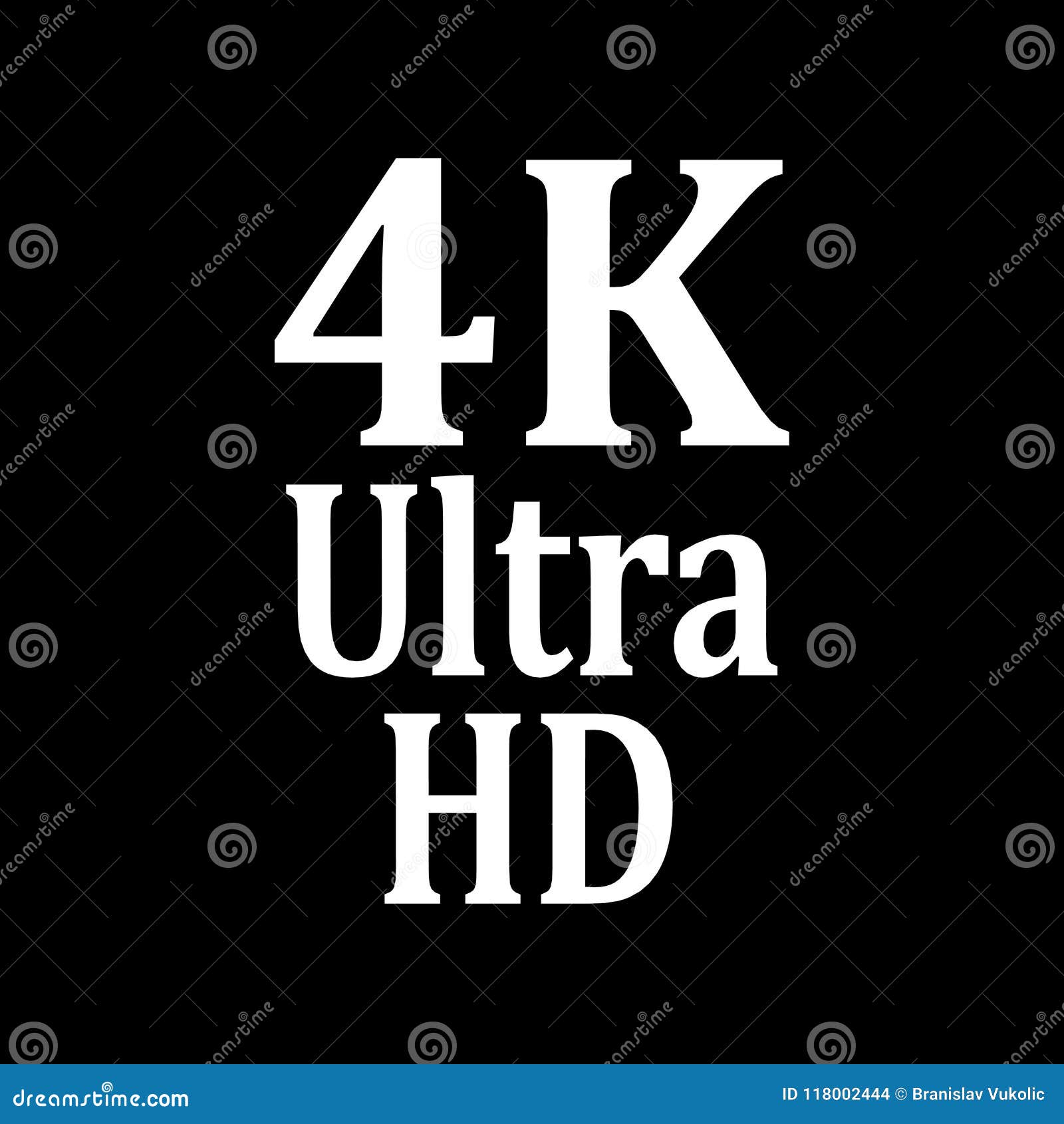 4K Ultra,icon,sign,best 3D Illustration Stock Illustration ...