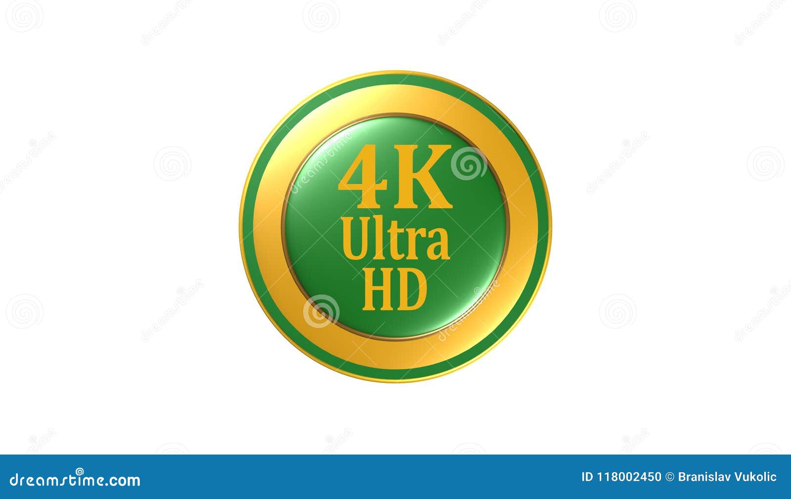 4K Ultra,icon,sign,best 3D Illustration Stock Illustration ...