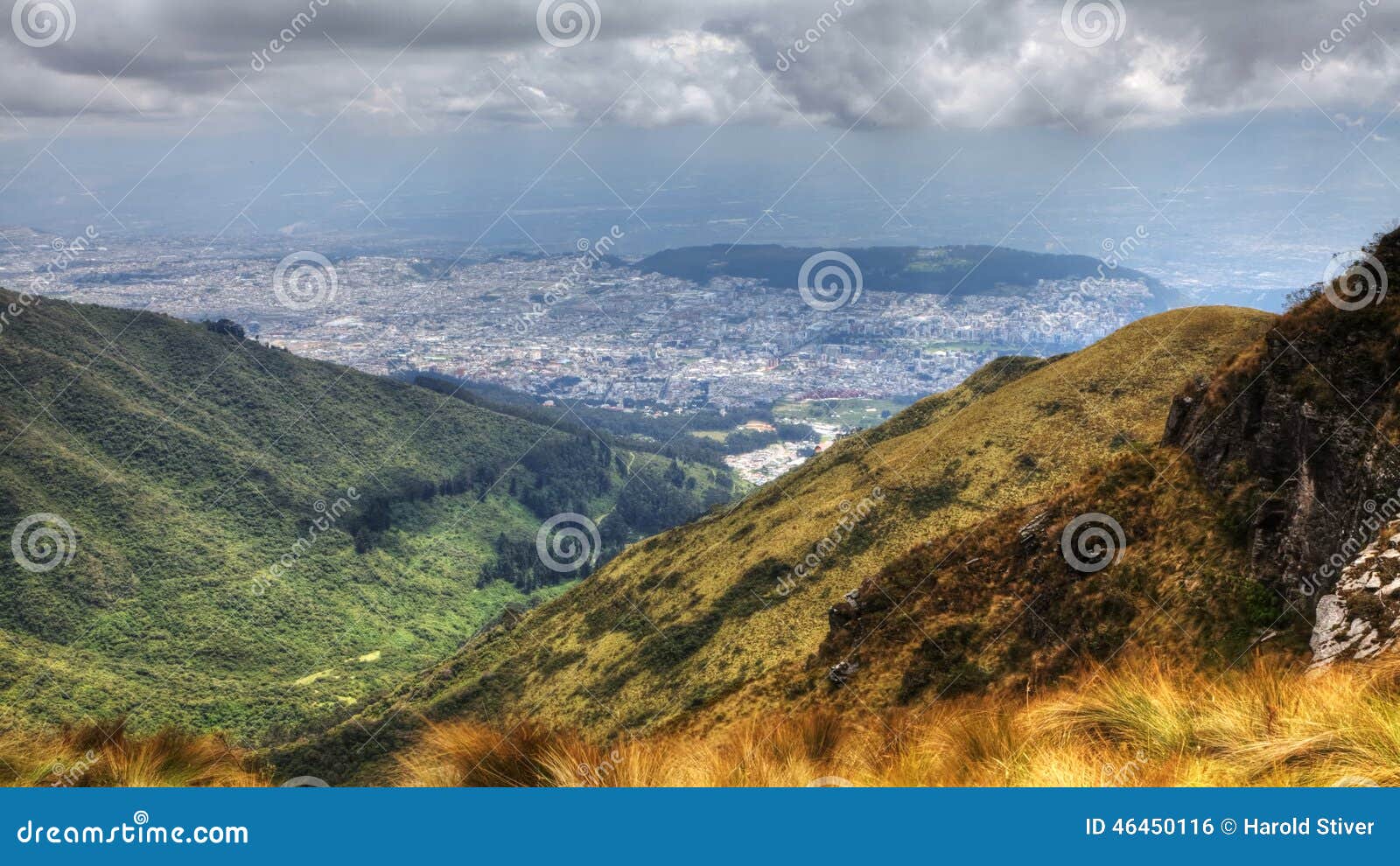4k Ultrahd Timelapse View Above City Quito Ecuador Stock Footage ...