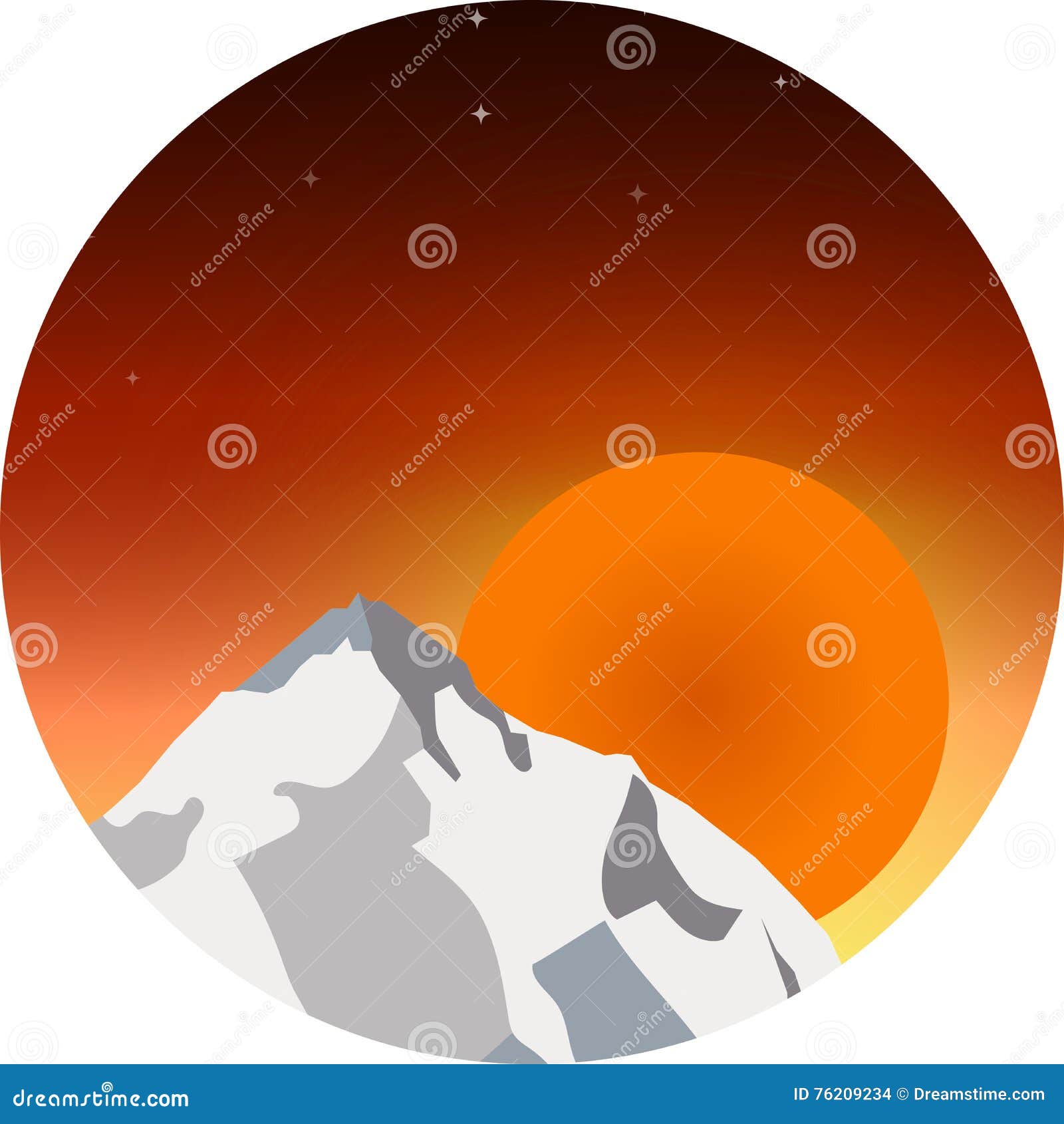 K2 stock illustration. Illustration of blue, beautiful - 76209234