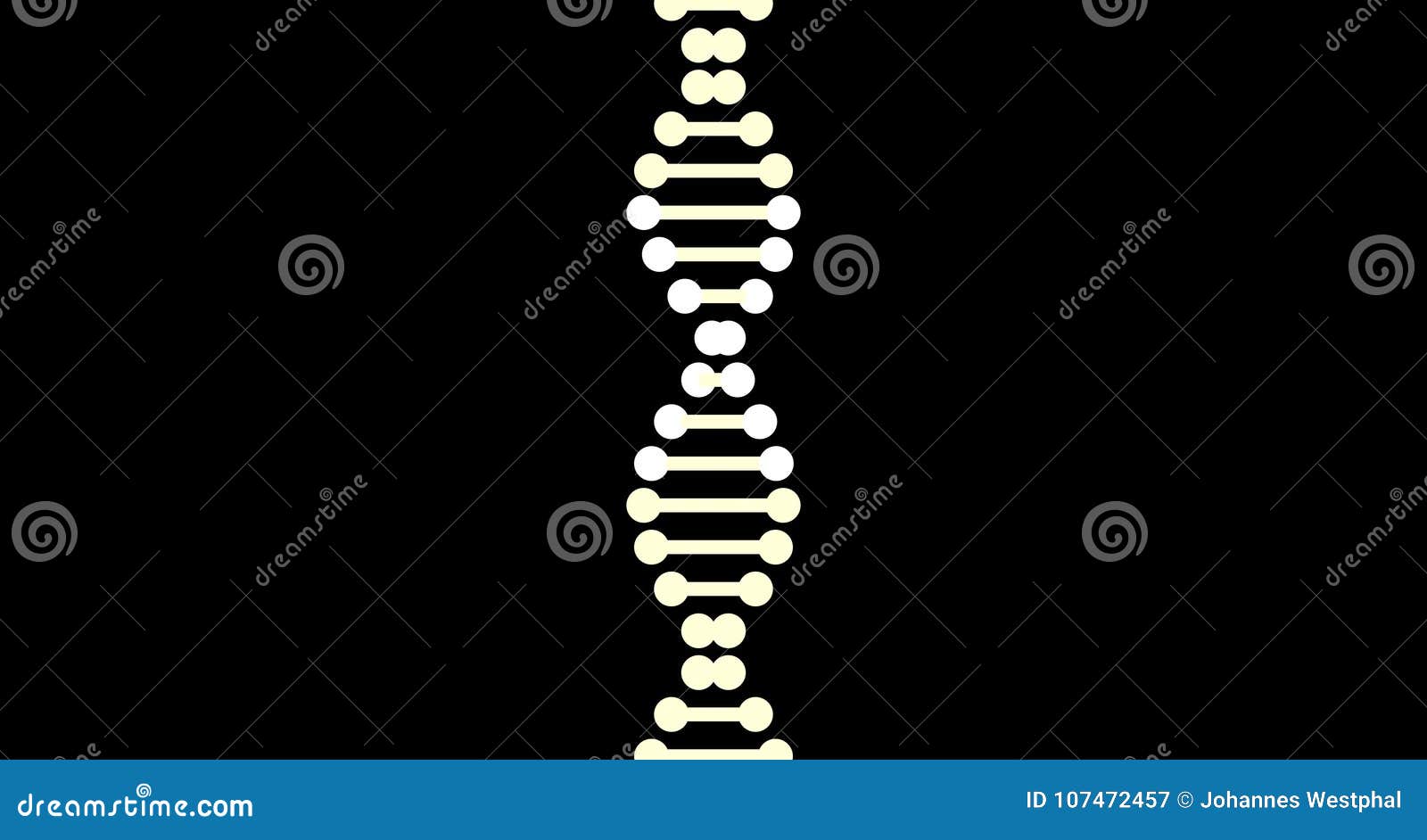 4k Vertical DNA Code with Chromosomes in Double Helix Rendered ...