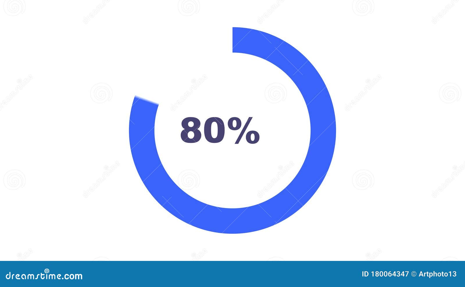 4K Video Footage of Animation Simple Loading Circle Ring. Minimal ...
