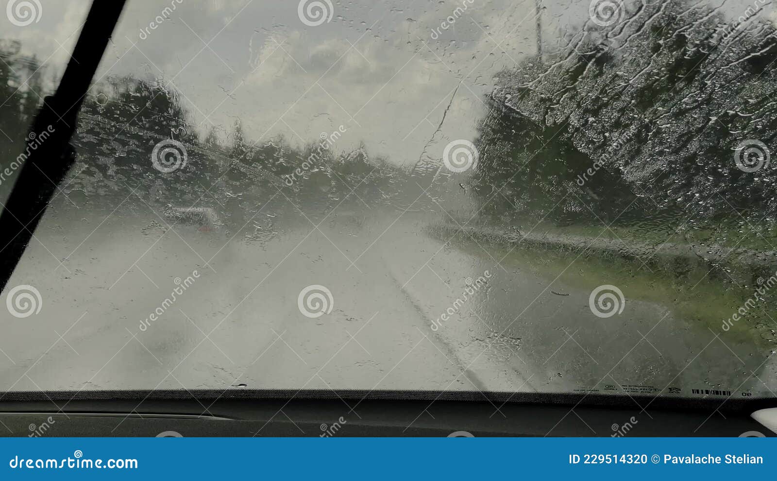 4k Video of Rain Behind the Glass of a Car Stock Footage - Video of ...