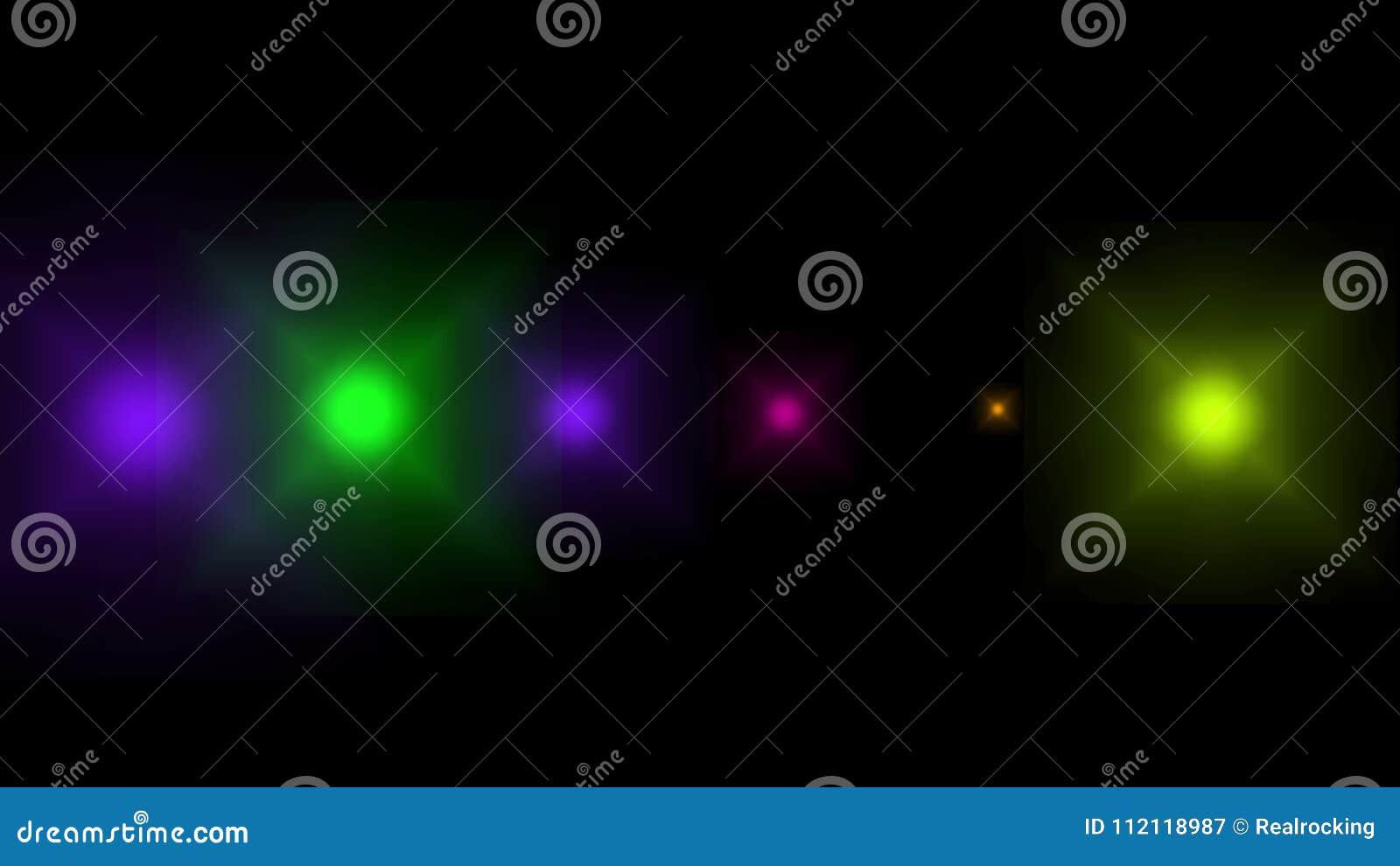 4k Vj Square Neon Light Array Matrix Background&cube Big Data Database ...