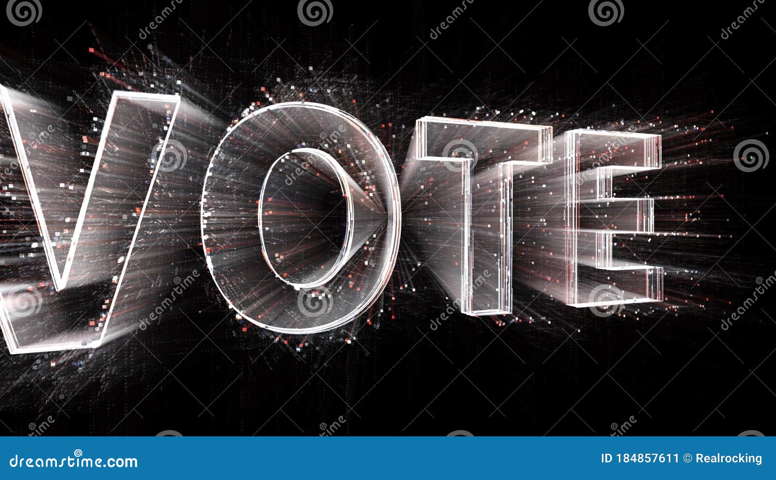 4k VOTE Word,Matrix Binary Computer Code Text Particle Design Animation. Stock Video - Video of ...