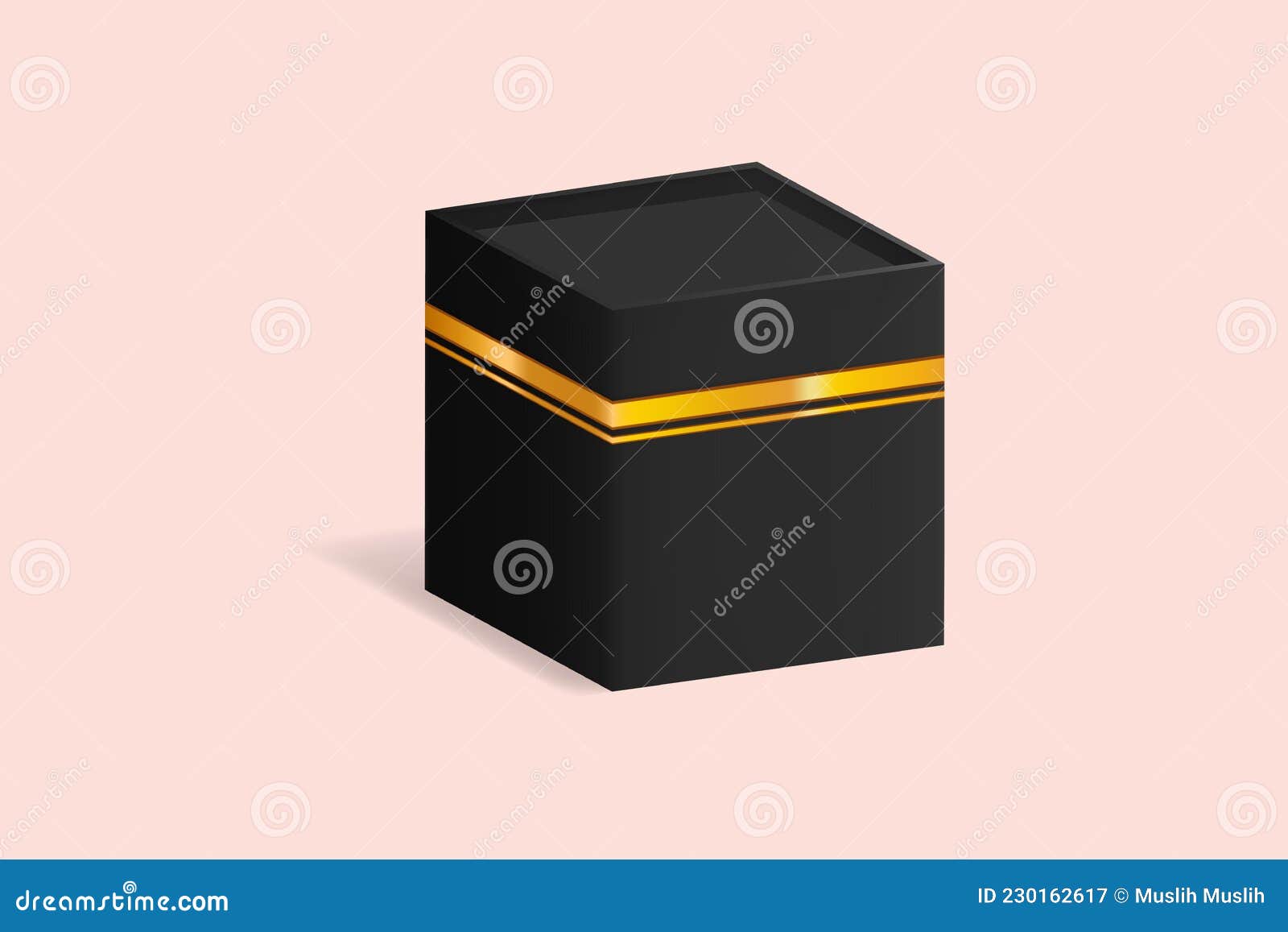 Kaaba the Qibla of Muslims from All Over the World Stock Vector ...