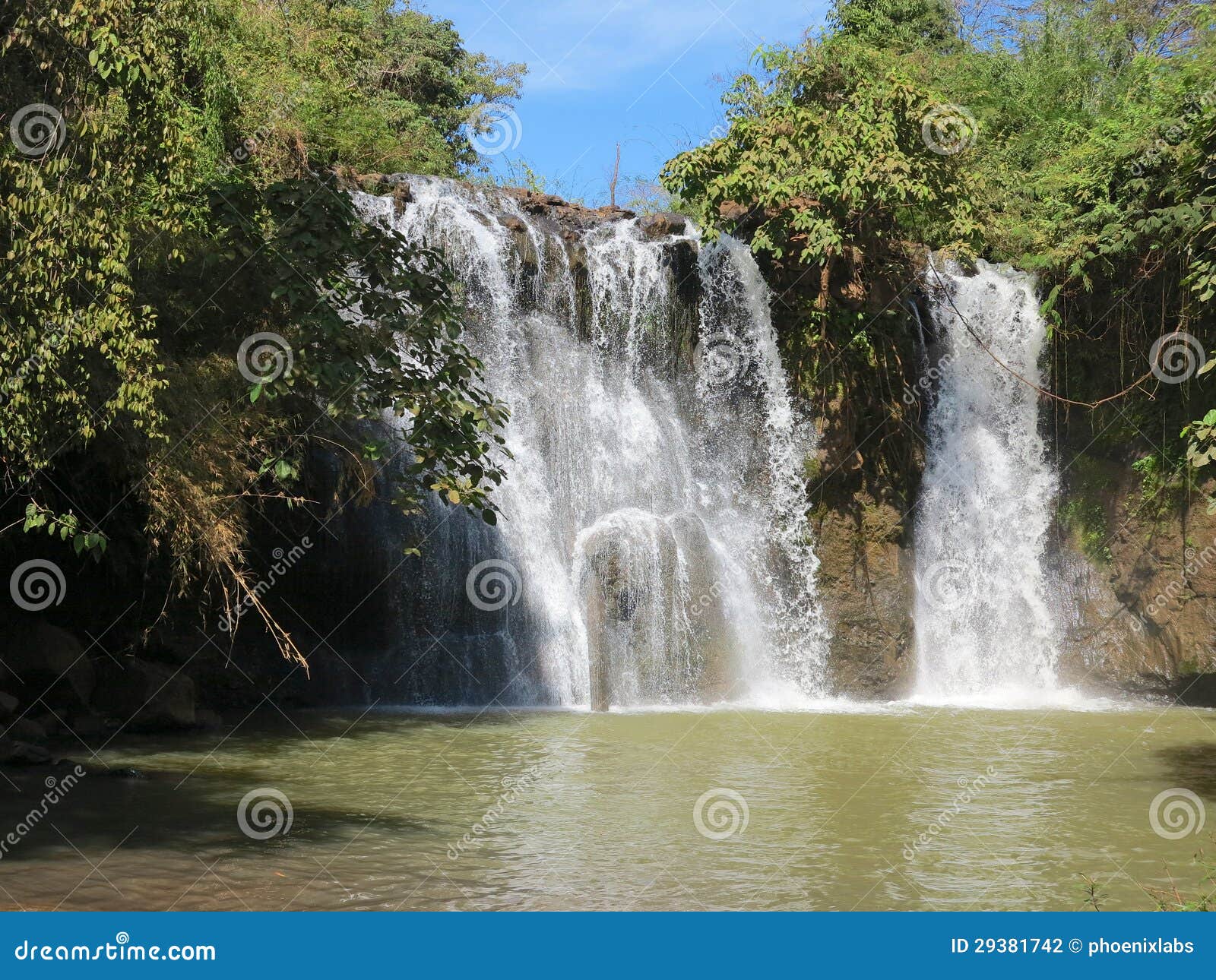 Ka Chang waterfalls stock photo. Image of green, cambodia - 29381742