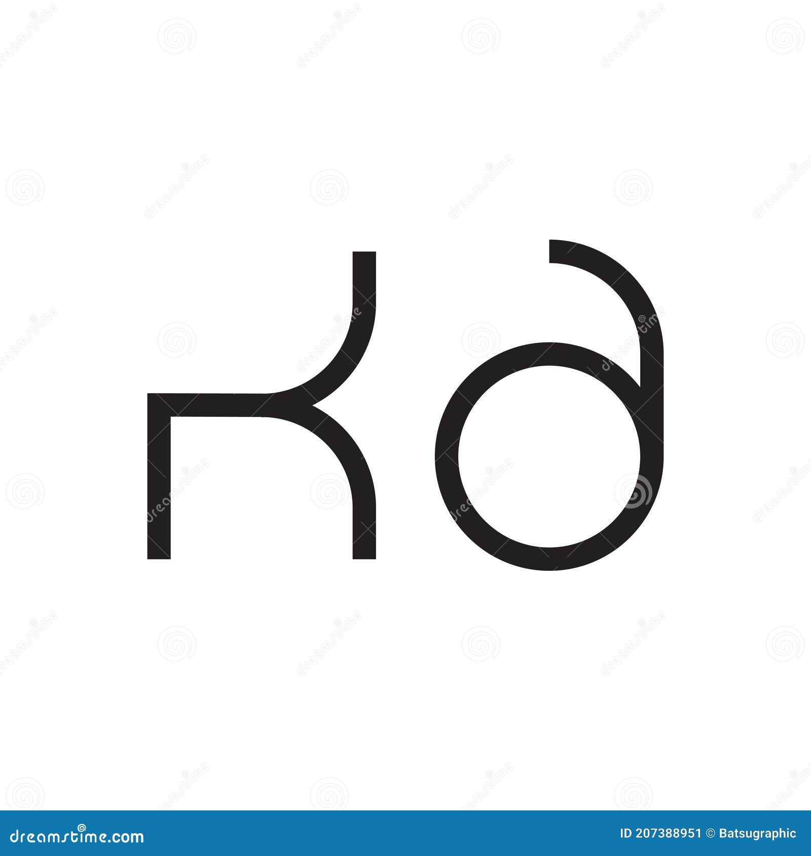 Ka Initial Letter Vector Logo Icon Stock Vector - Illustration of ...