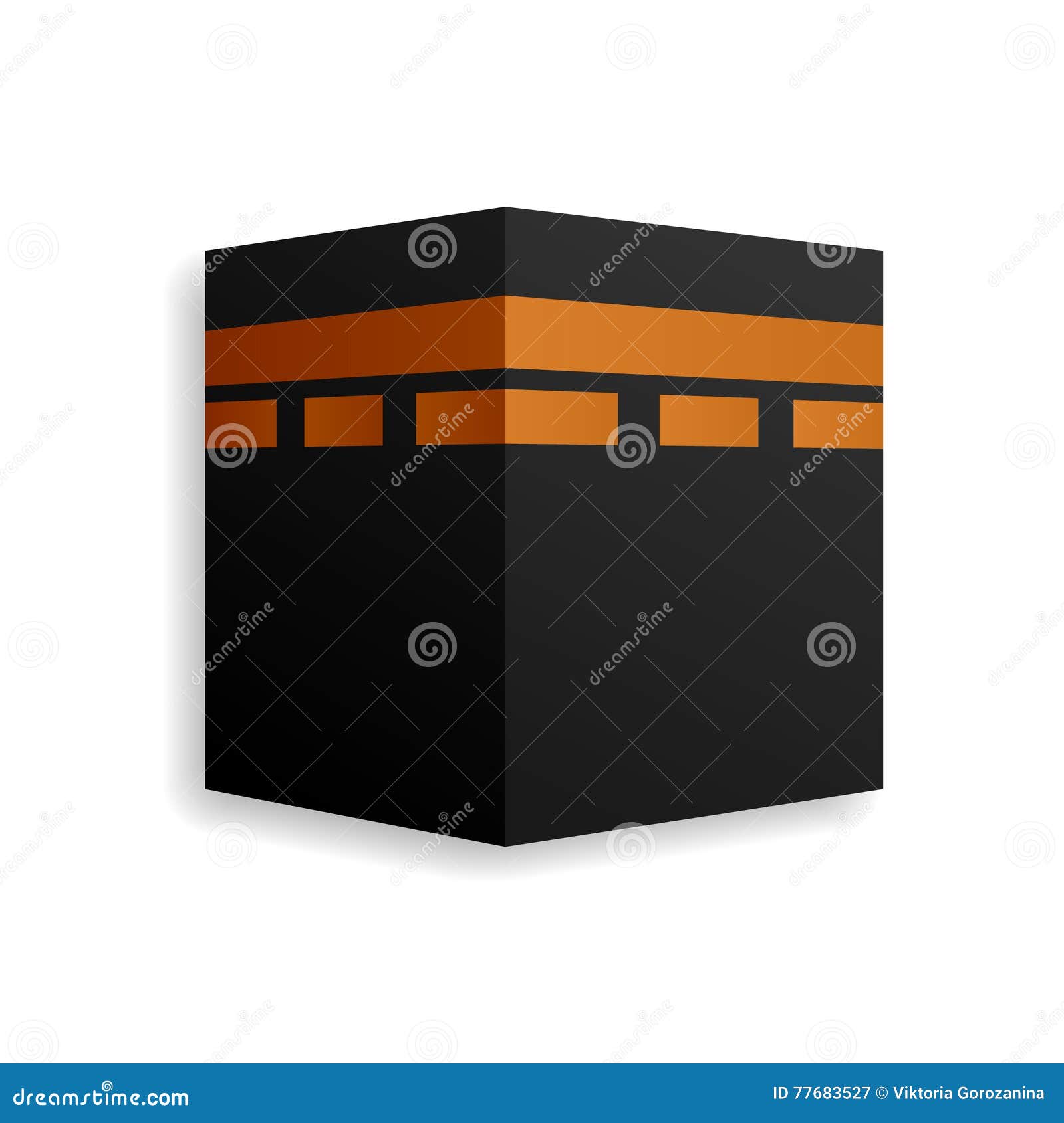 Kaaba Al Haram Vector Icon. Kaaba Vector With Black And White Color. Al ...