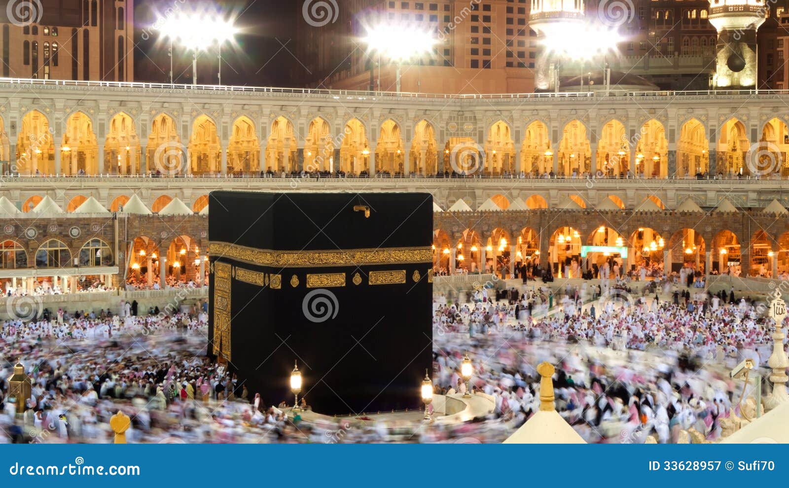 Kaaba dans Mecque image stock. Image du repère, ramadan - 33628957