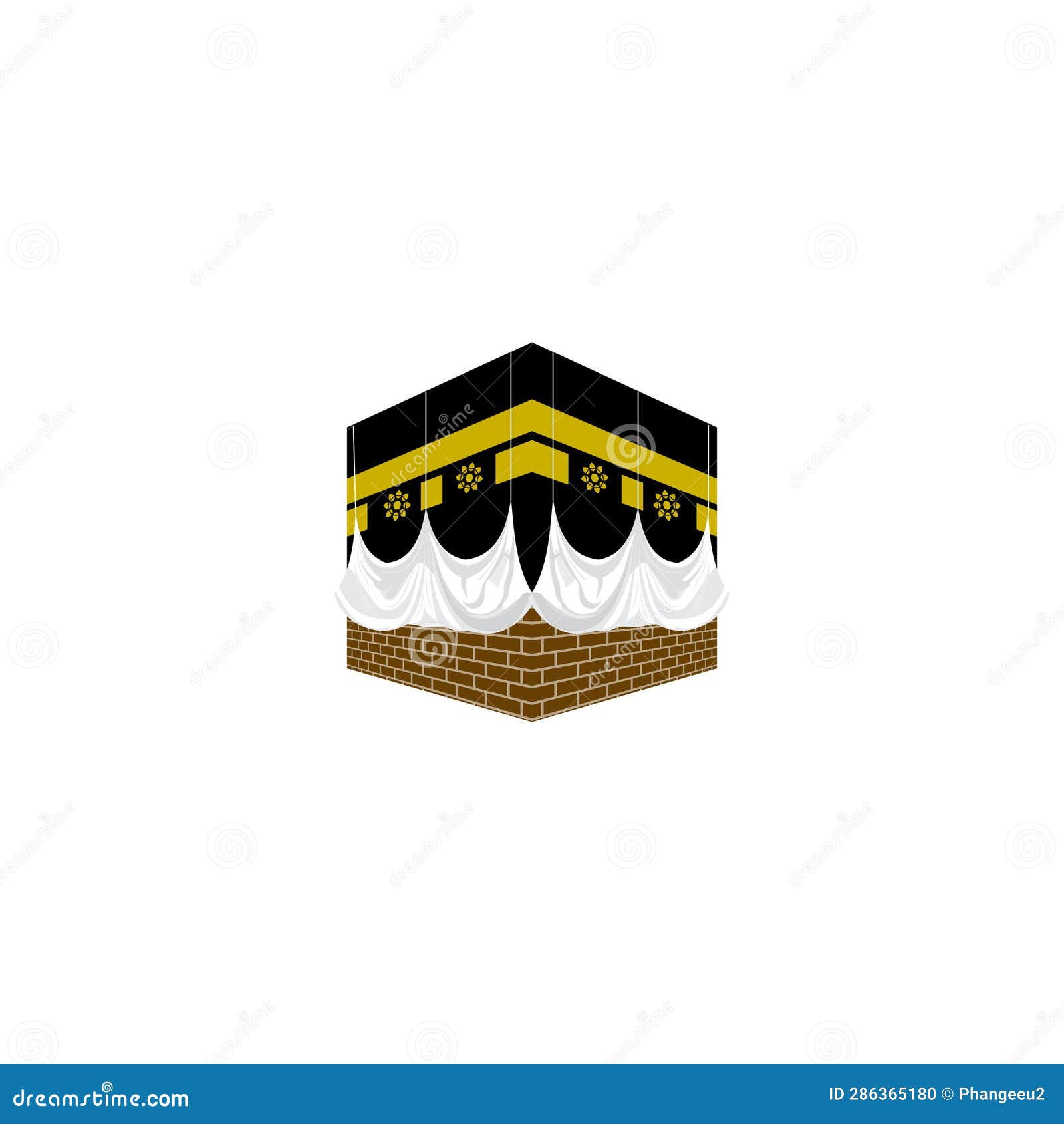 Kaaba Flat Vector Graphic Illustration Stock Illustration ...