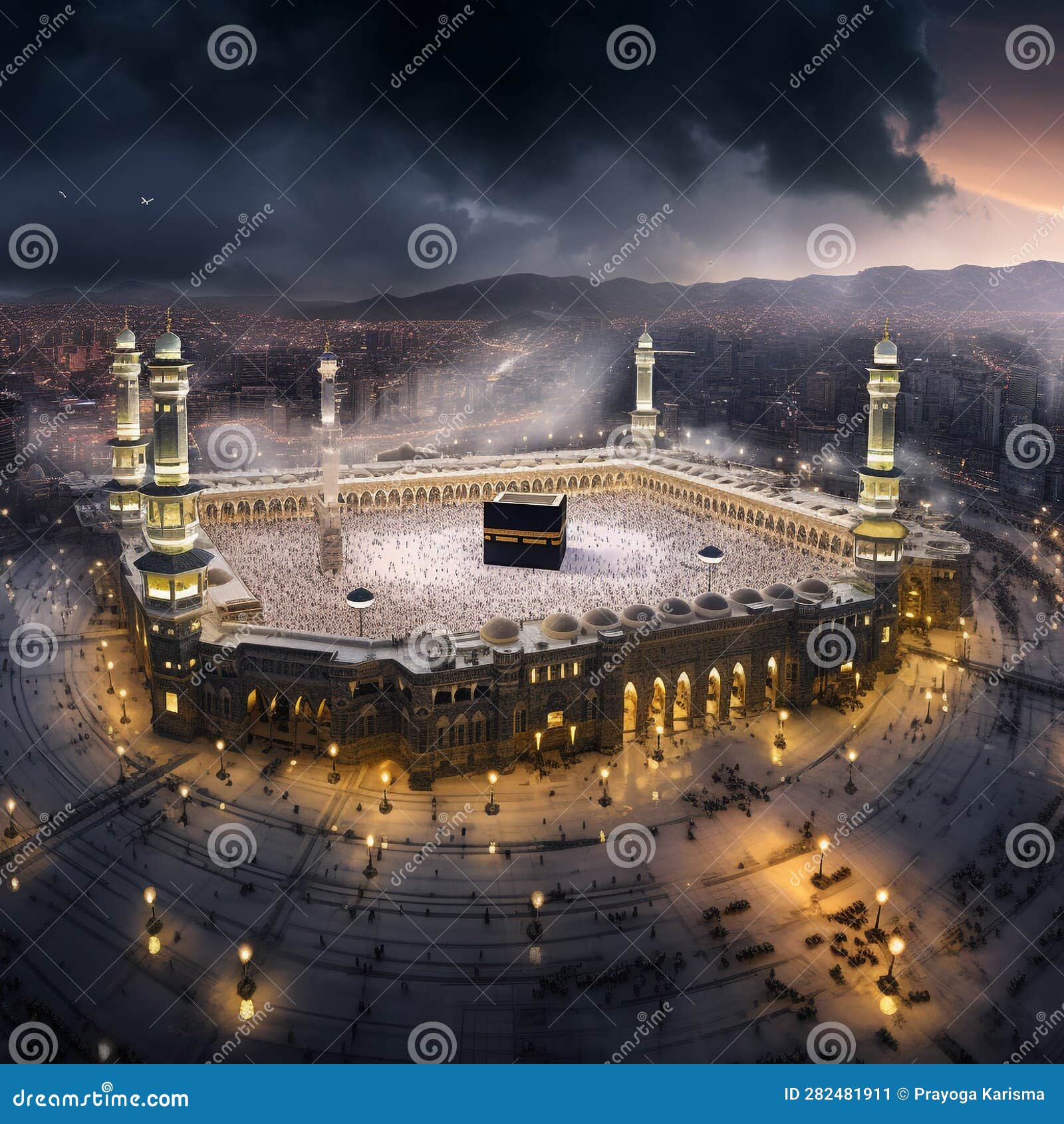 Kaaba The Holiest Site Of Islam. Generative AI Royalty-Free Stock Photo ...