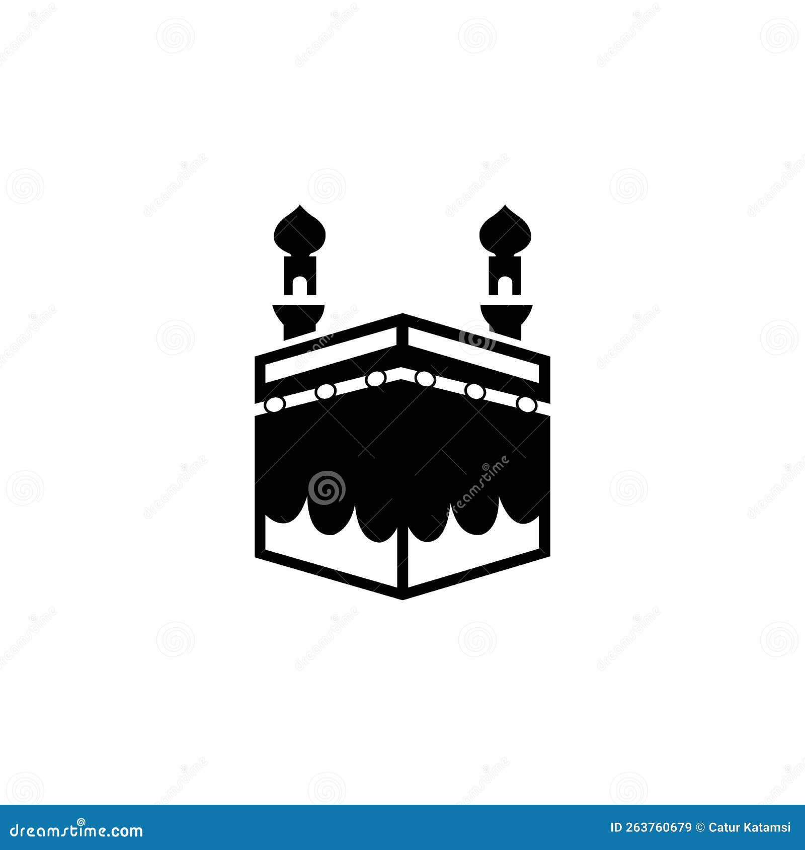 Kaaba Icon Logo Vector Design Template Stock Vector - Illustration of ...