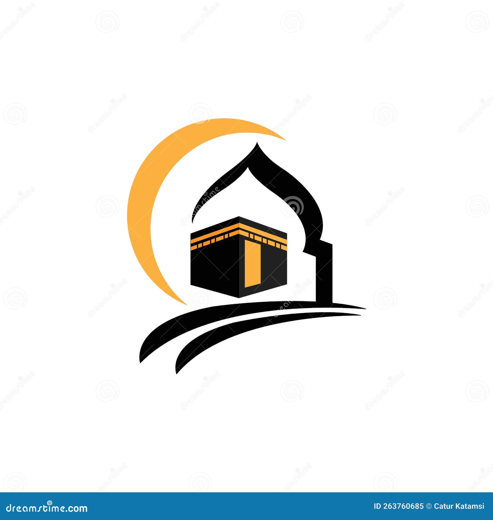 Kaaba Icon Logo Vector Design Template Stock Illustration ...