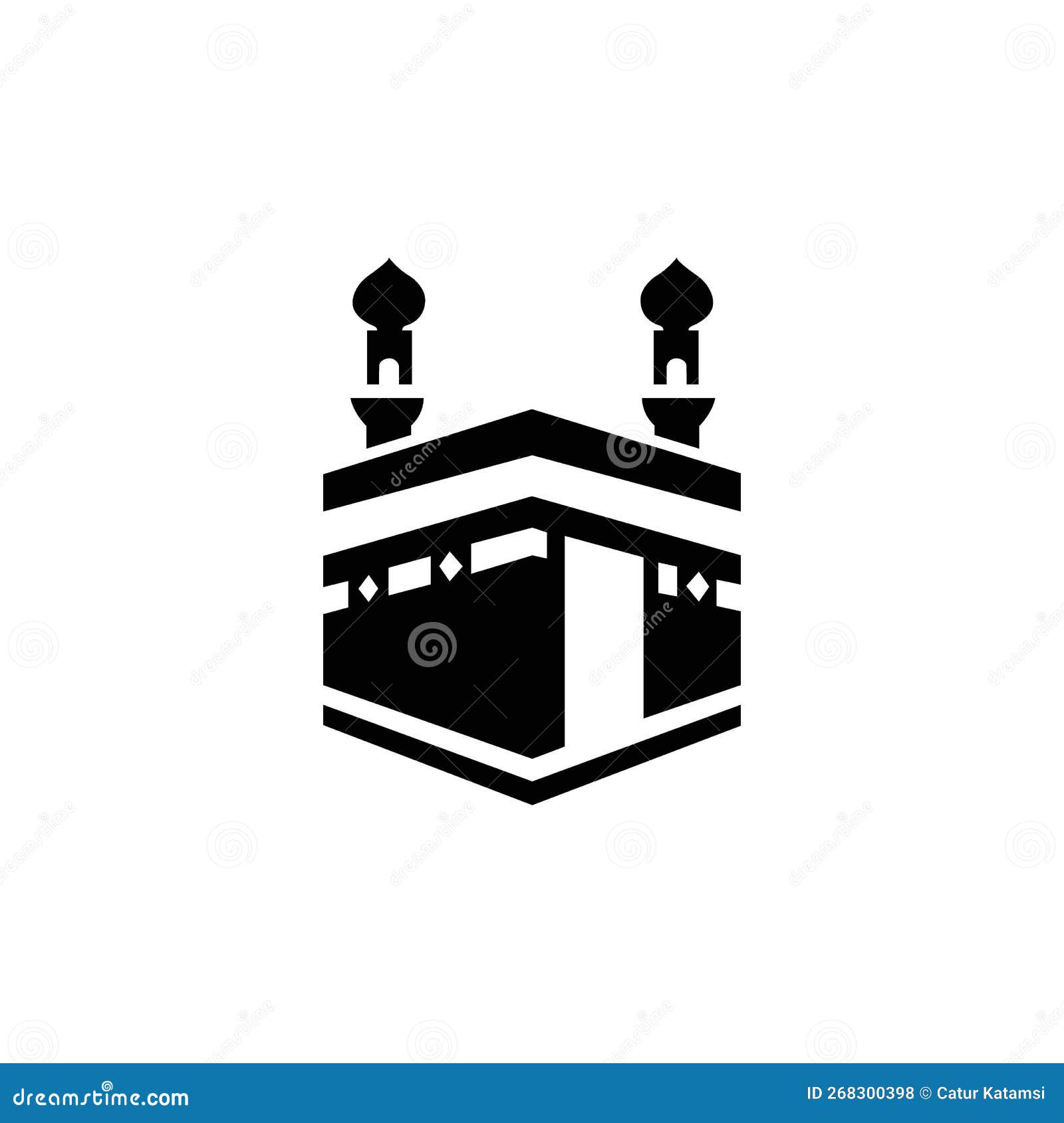 Kaaba Icon Logo Vector Design Template Stock Vector - Illustration of ...