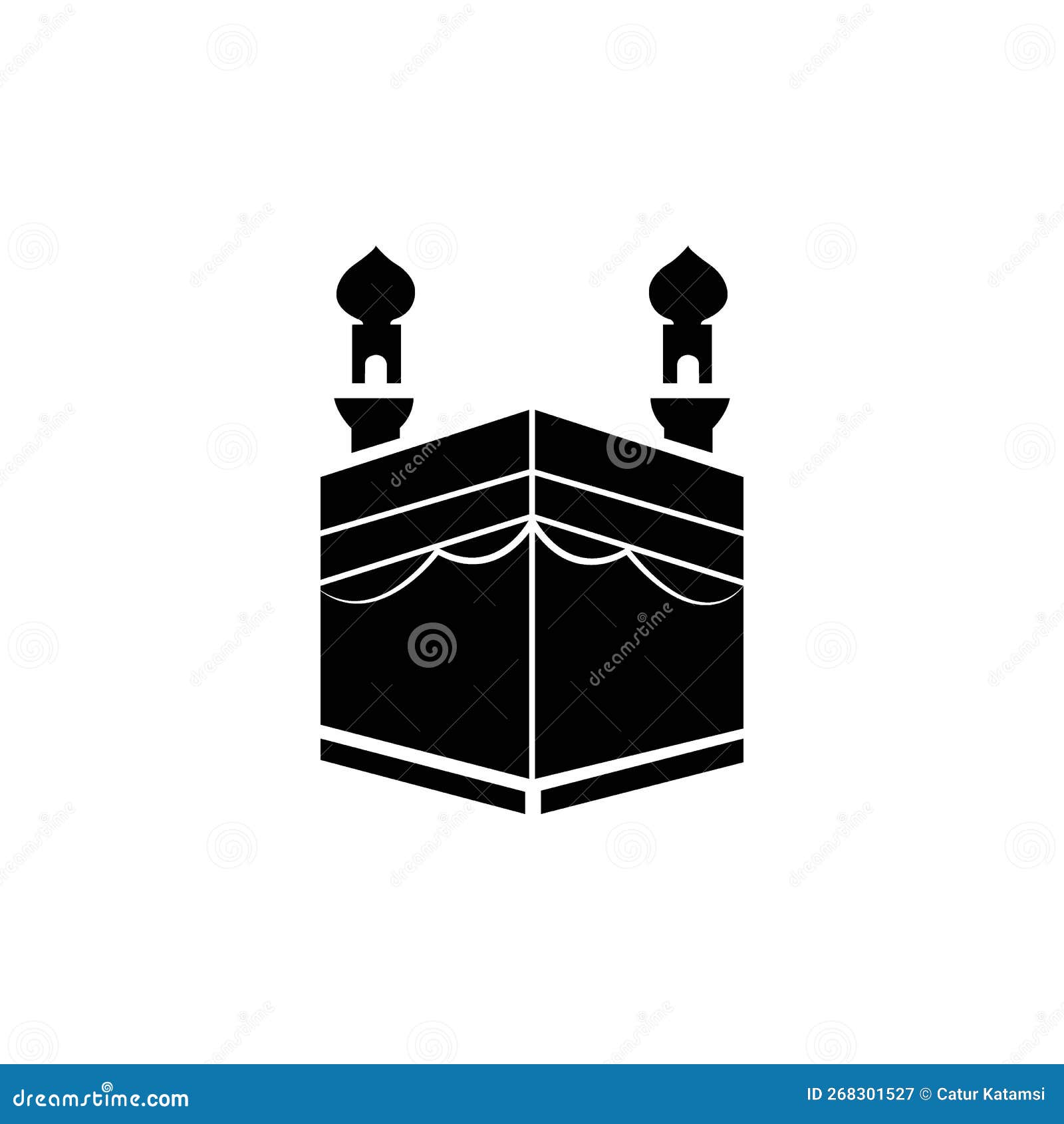 Kaaba Icon Logo Vector Design Template Stock Illustration ...