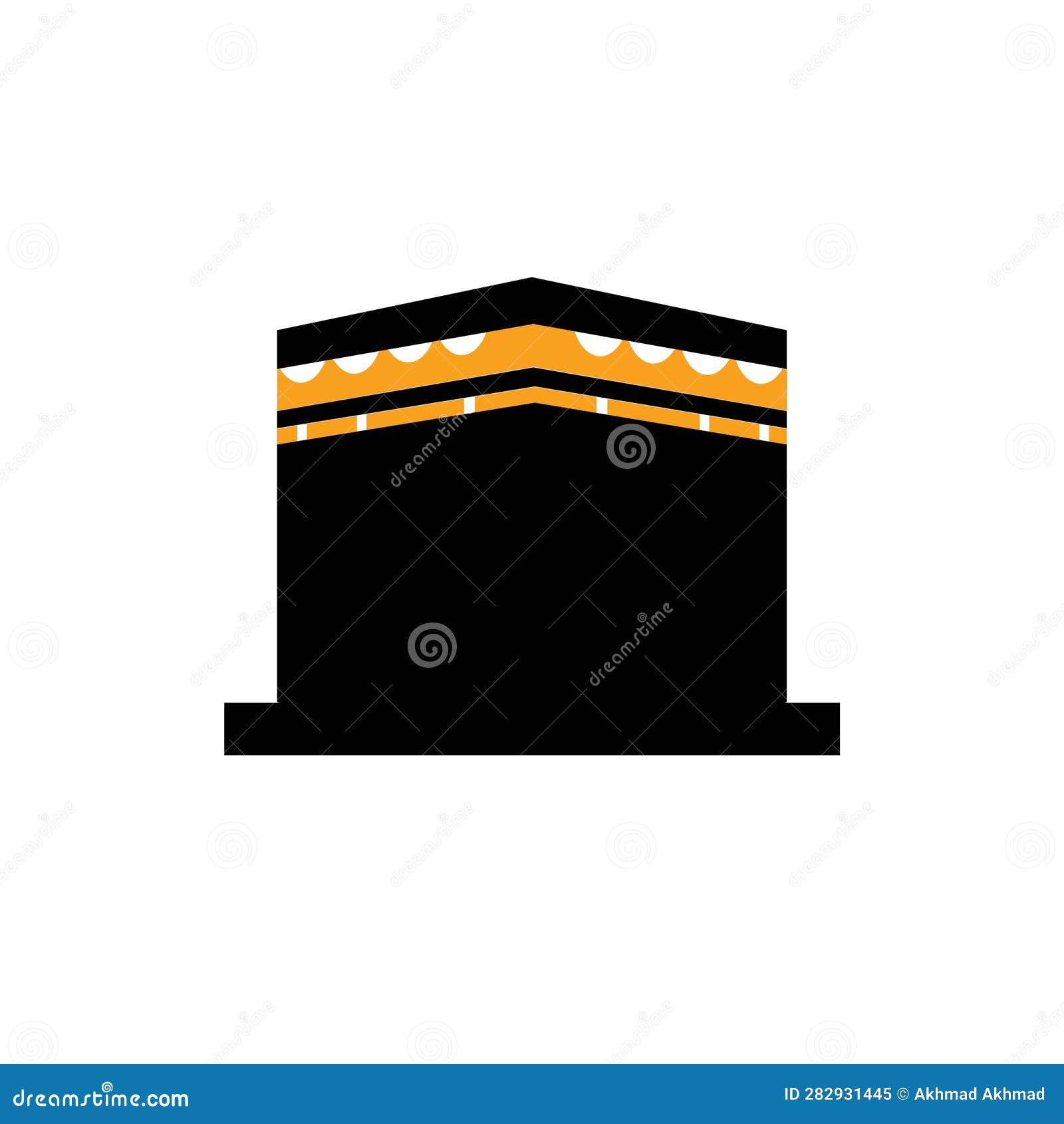 Kaaba icon stock vector. Illustration of greeting, ramadan - 282931445