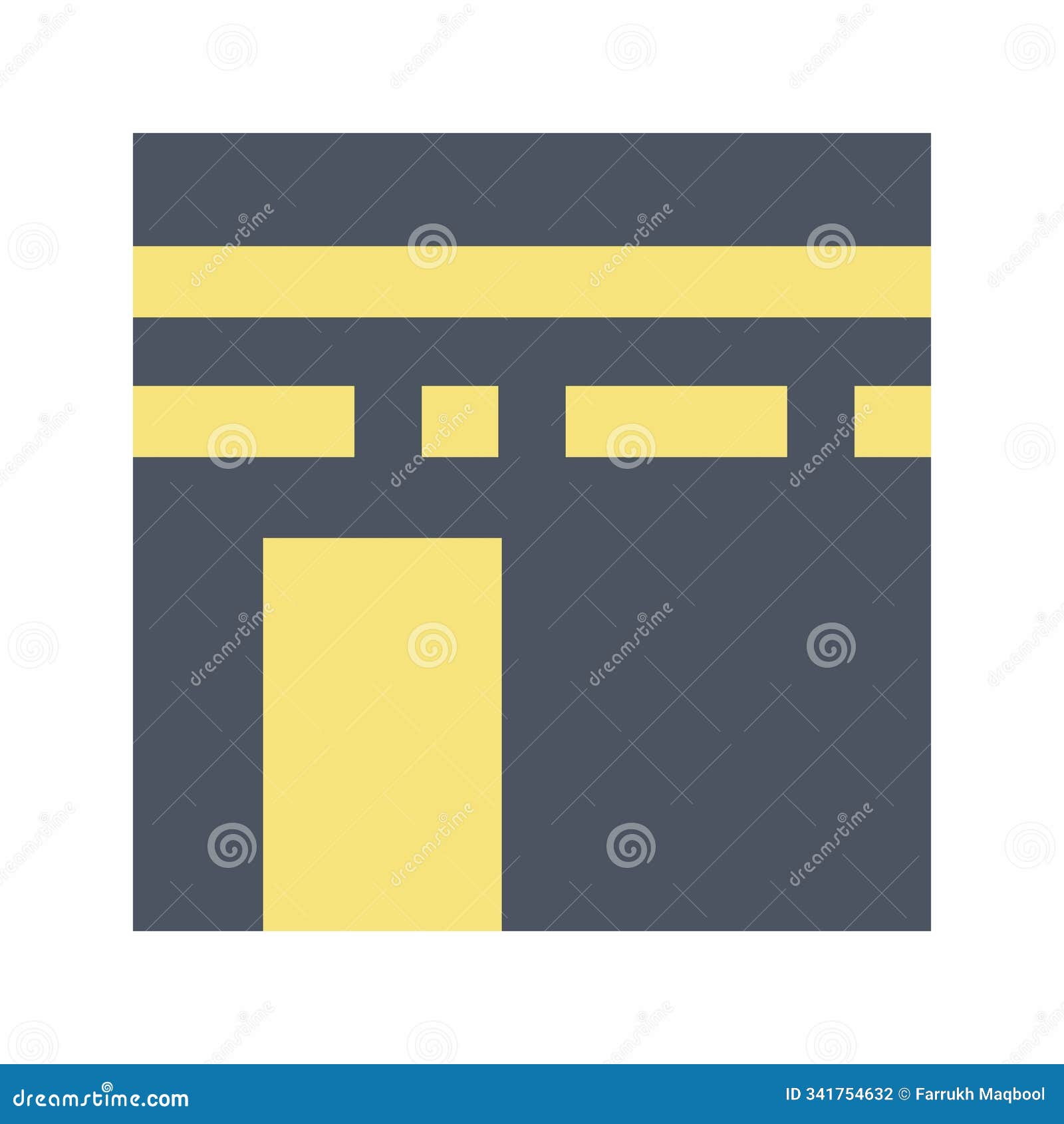 Kaaba Icon Vector Image Stock Vector Illustration Of Icon 341754632