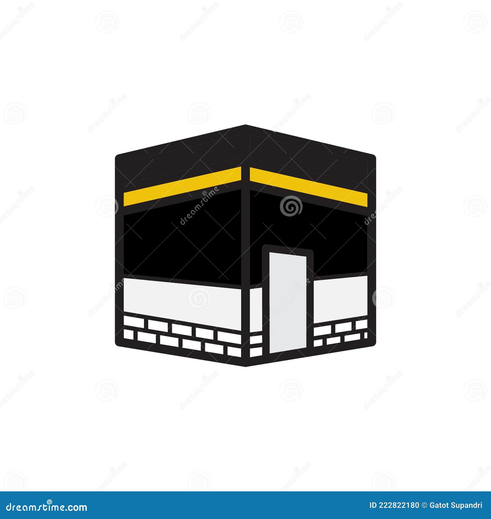 Kaaba Icon Vector Logo Design Template Stock Vector - Illustration of ...
