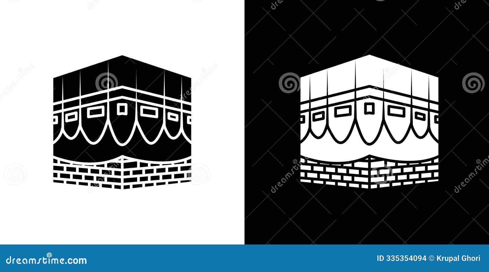 Kaaba Icon Logo Vector Design Template Stock Photo | CartoonDealer.com ...