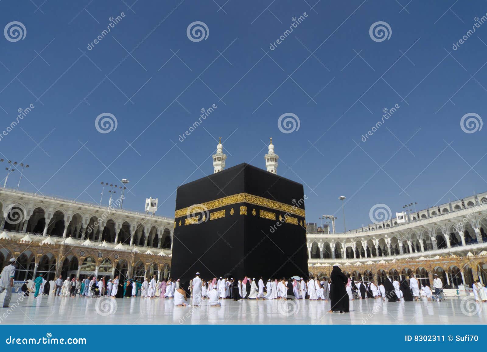 Kaaba im Mekka redaktionelles foto. Bild von pilger, moschee - 8302311