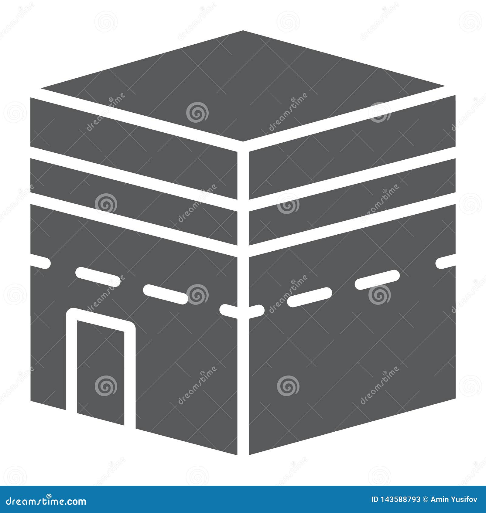 Kaaba Sign Symbol Design Vector | CartoonDealer.com #189466168