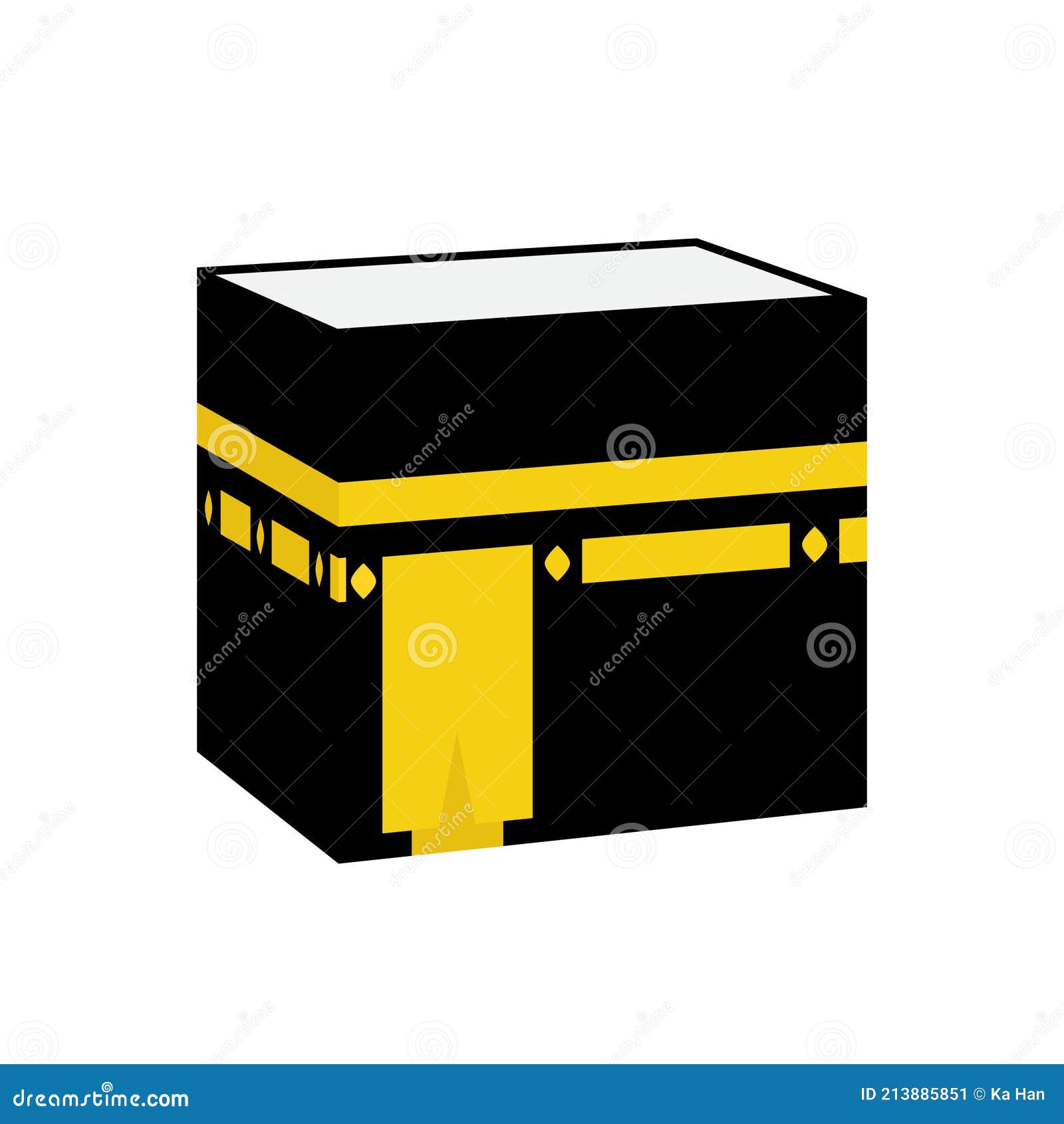 Kaaba Mecca Icon Vector Isolated On White Background | CartoonDealer ...