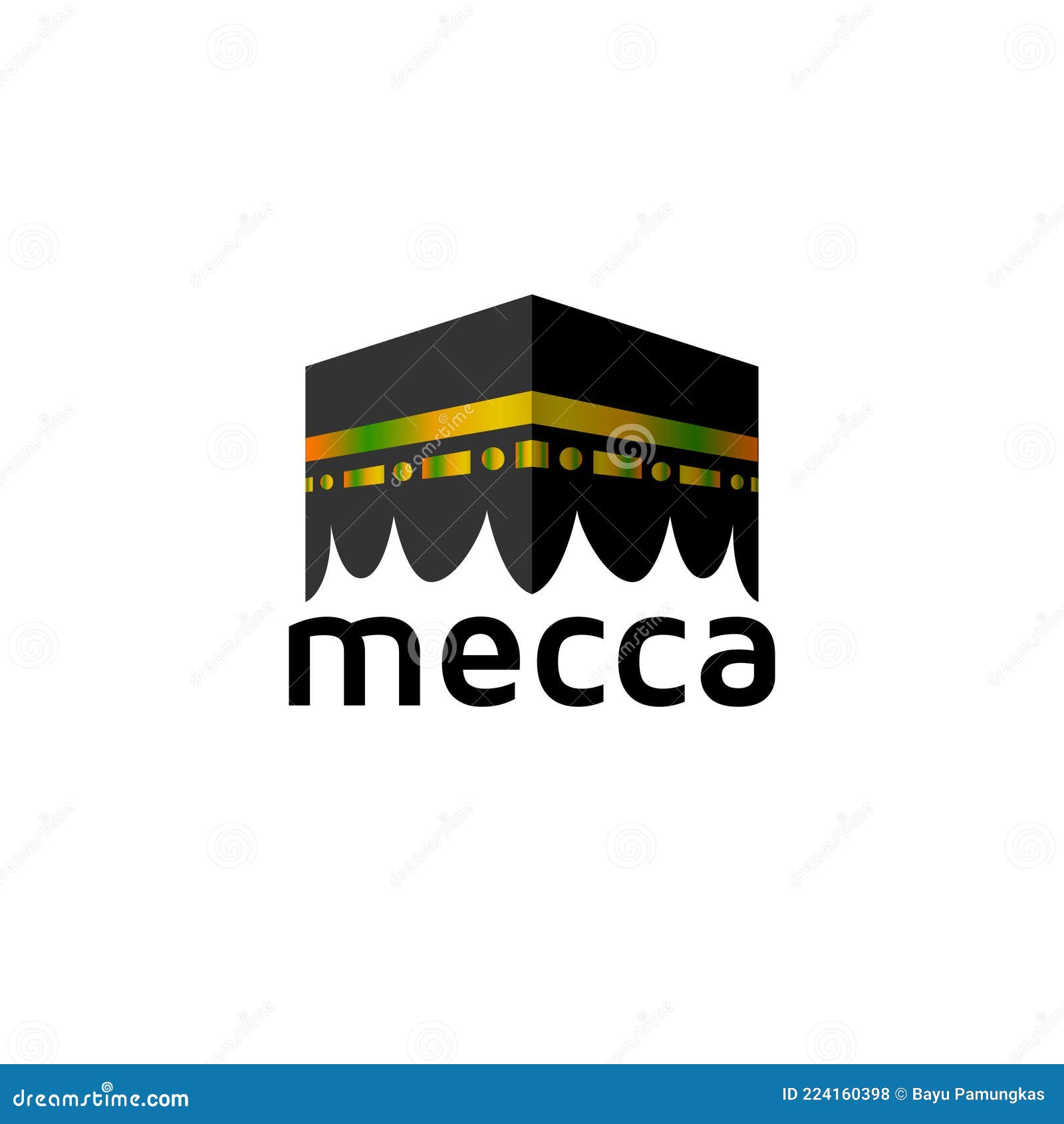 Kaaba In Mecca Logo Vector Icon. Kaaba Logotype | CartoonDealer.com ...