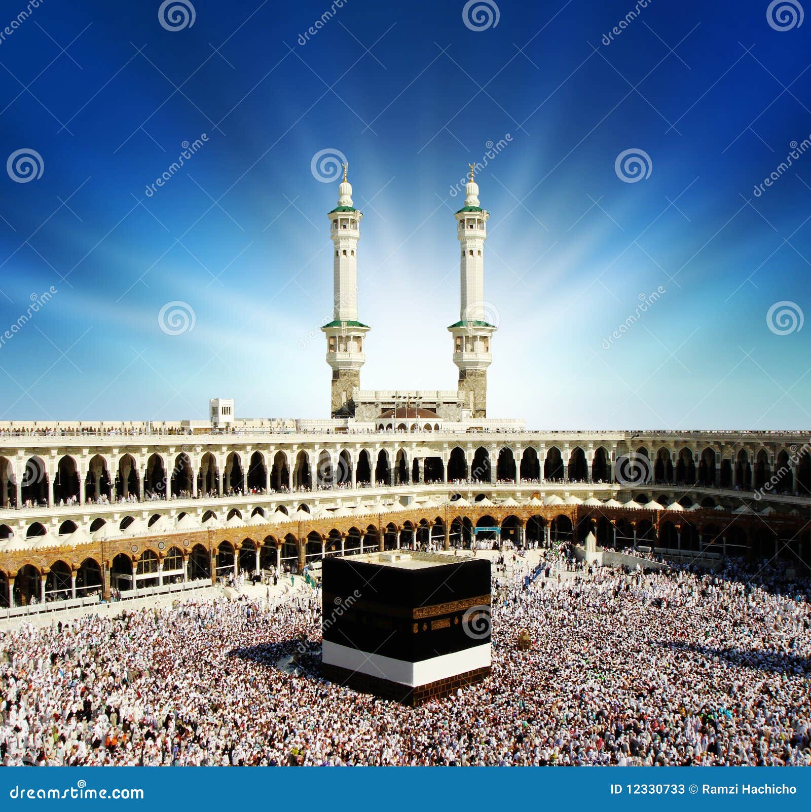 Kaaba Mekka Saudi-Arabië. stock afbeelding. Image of mekka - 12330733