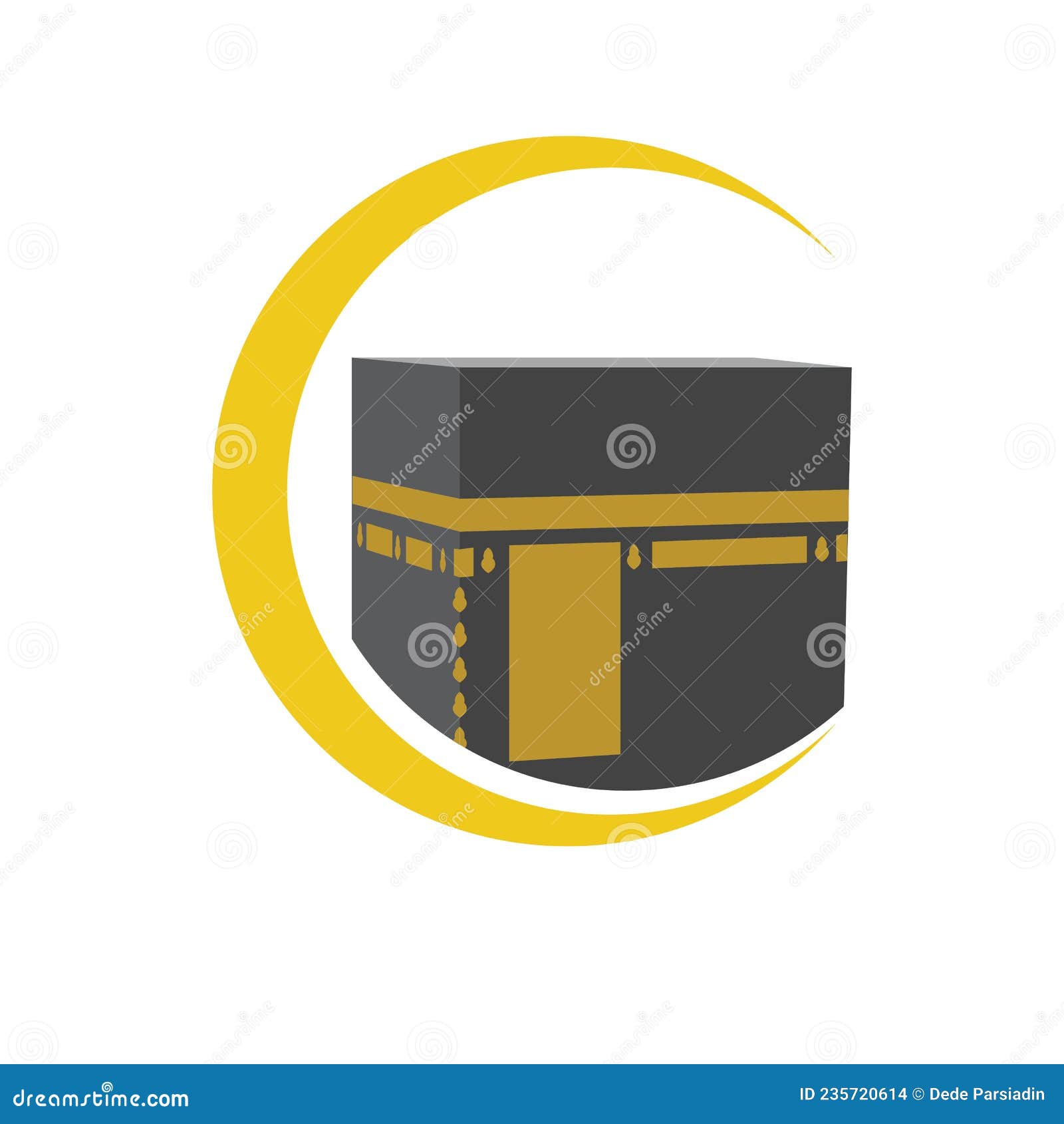 Kaaba-Mekka-Symbol-Logo-Design-Vorlage Vektor Abbildung - Illustration ...