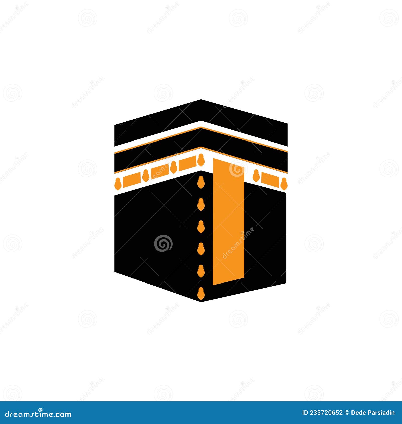 Kaaba-Mekka-Symbol-Logo-Design-Vorlage Vektor Abbildung - Illustration ...