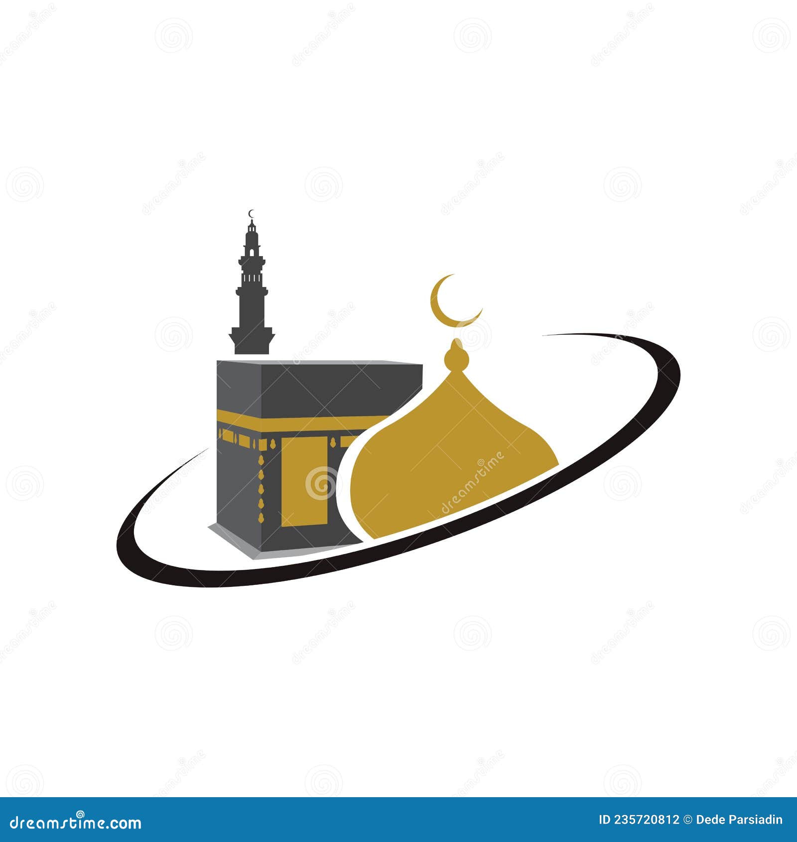 Kaaba-Mekka-Symbol-Logo-Design-Vorlage Vektor Abbildung - Illustration ...