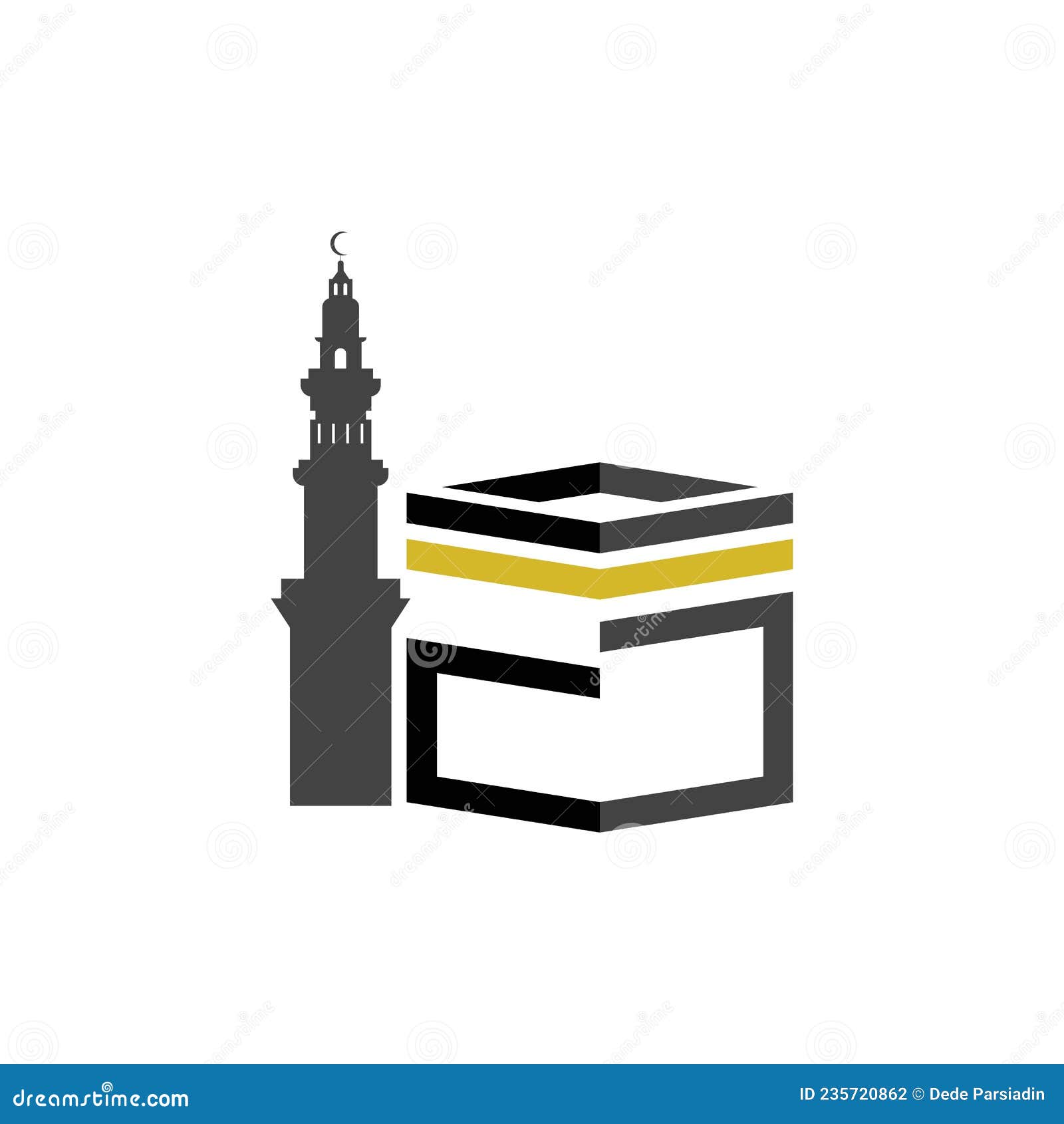 Kaaba-Mekka-Symbol-Logo-Design-Vorlage Vektor Abbildung - Illustration ...
