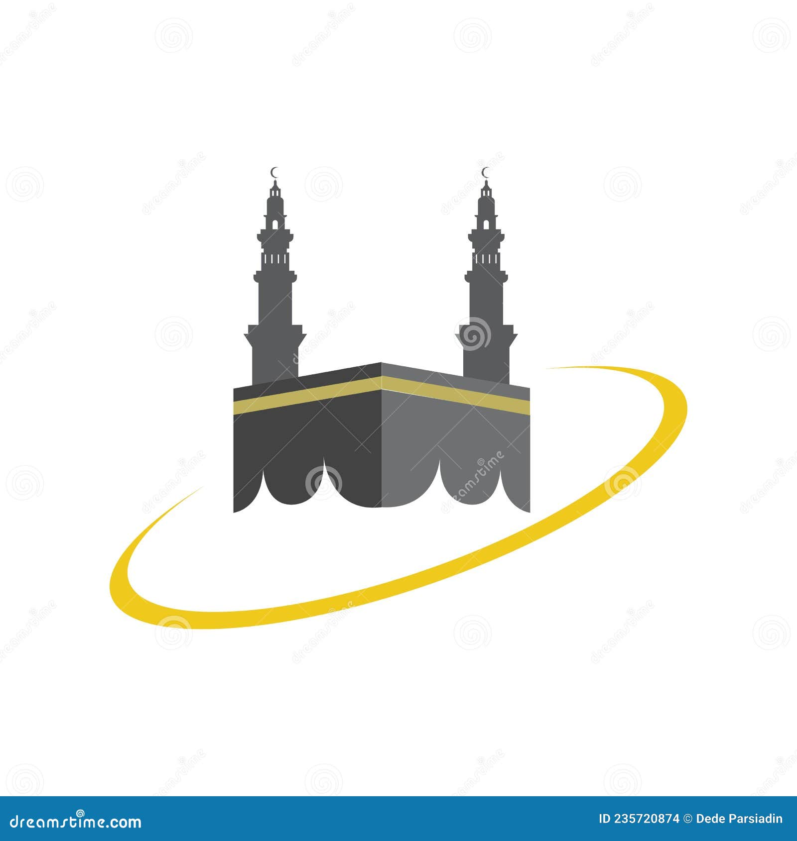 Kaaba-Mekka-Symbol-Logo-Design-Vorlage Vektor Abbildung - Illustration ...
